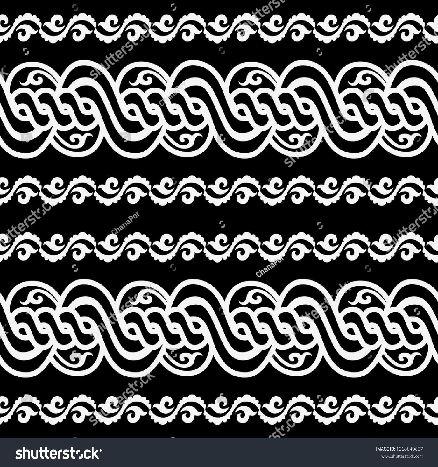 Myanmar Traditional Fabric Pattern: vector de stock (libre de regalías ...