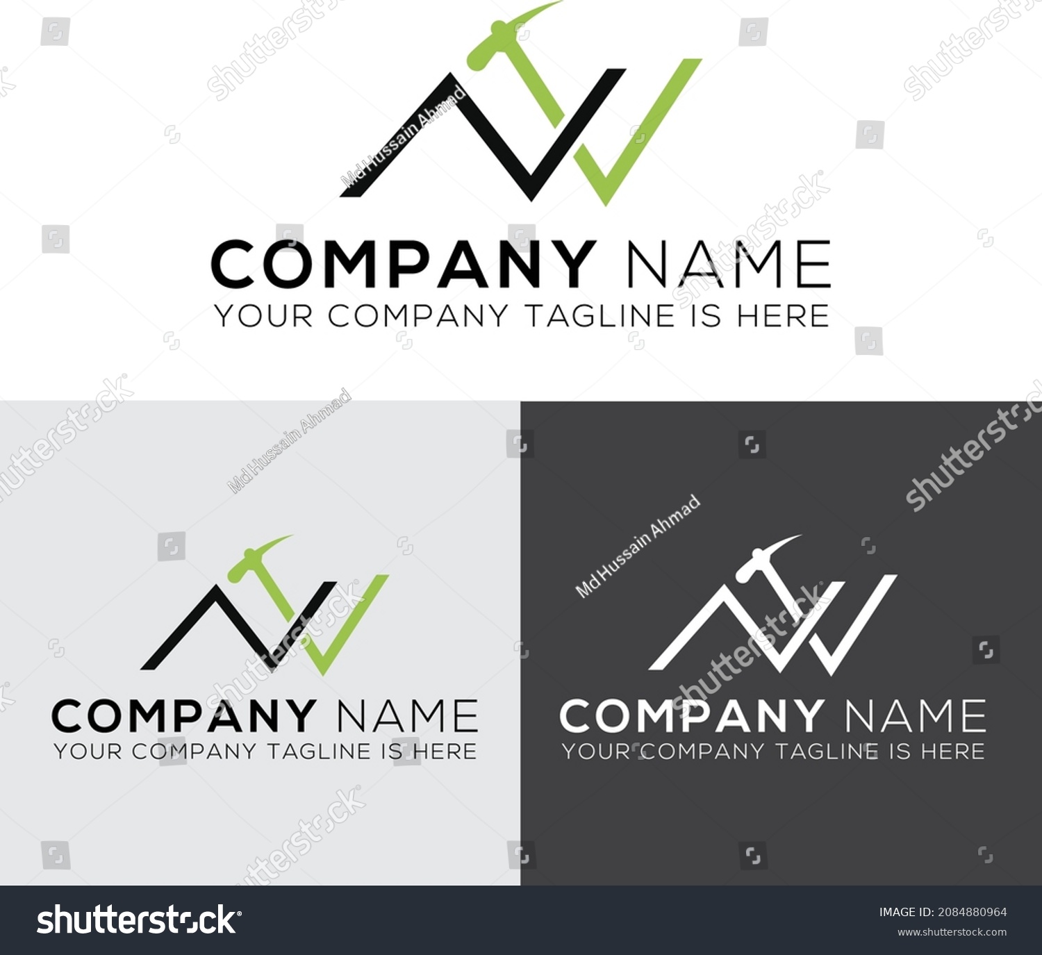 N Letter Clean Logo Template Stock Vector (Royalty Free) 2084880964 ...
