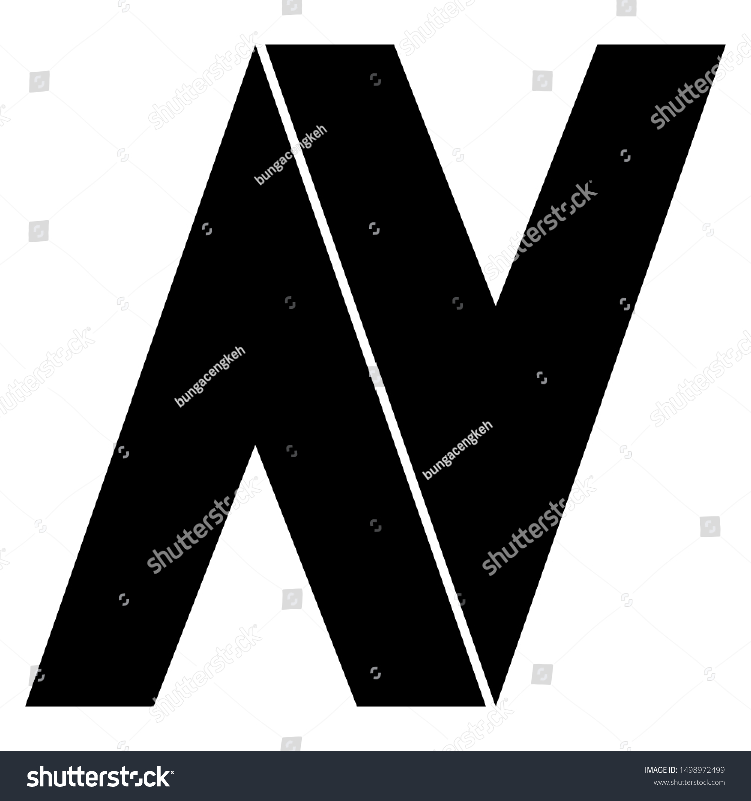 N Letter Icon Design Vector Template Stock Vector (Royalty Free ...