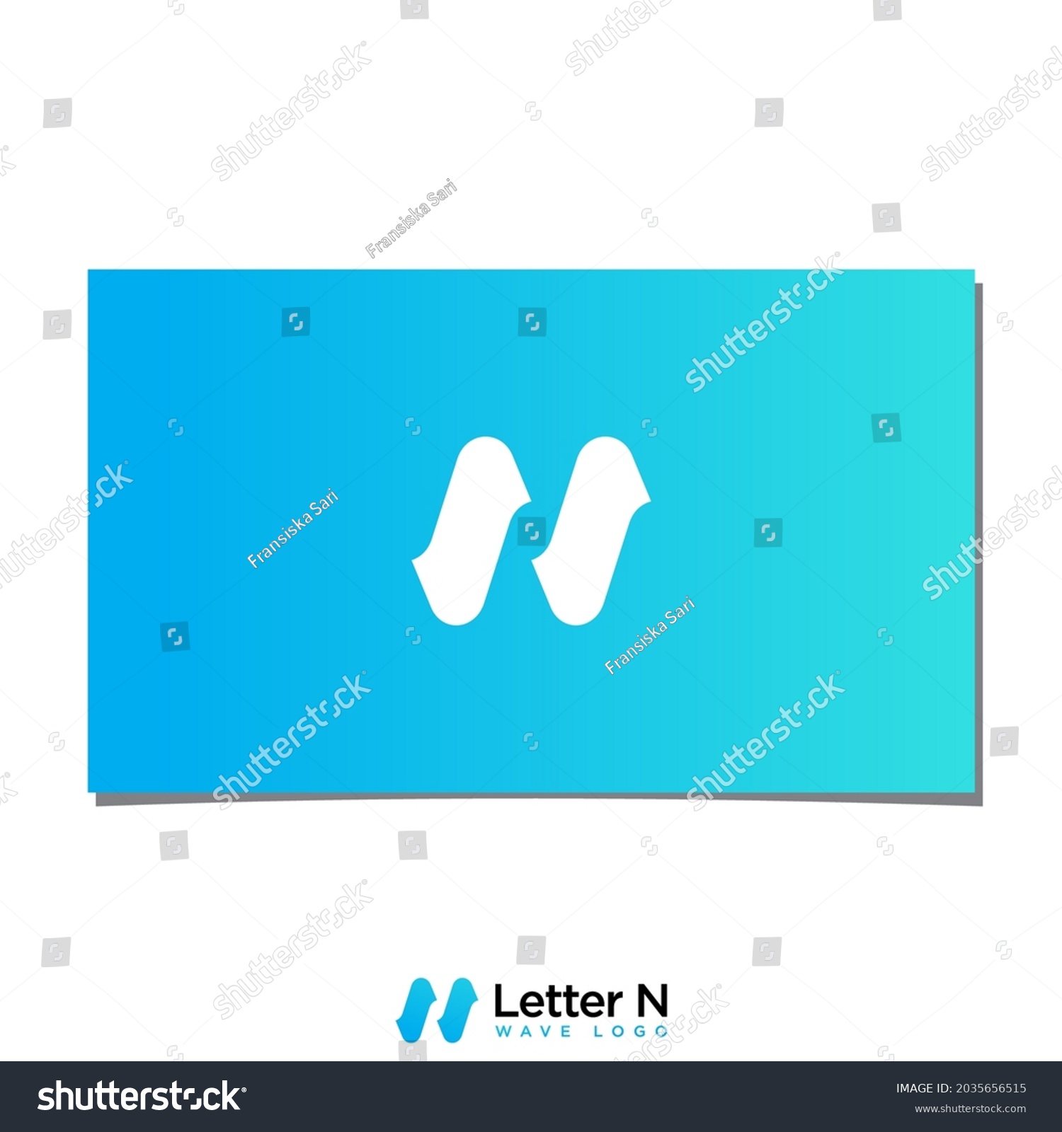 N Wave Logo Design Vector Stock Vector (Royalty Free) 2035656515 ...