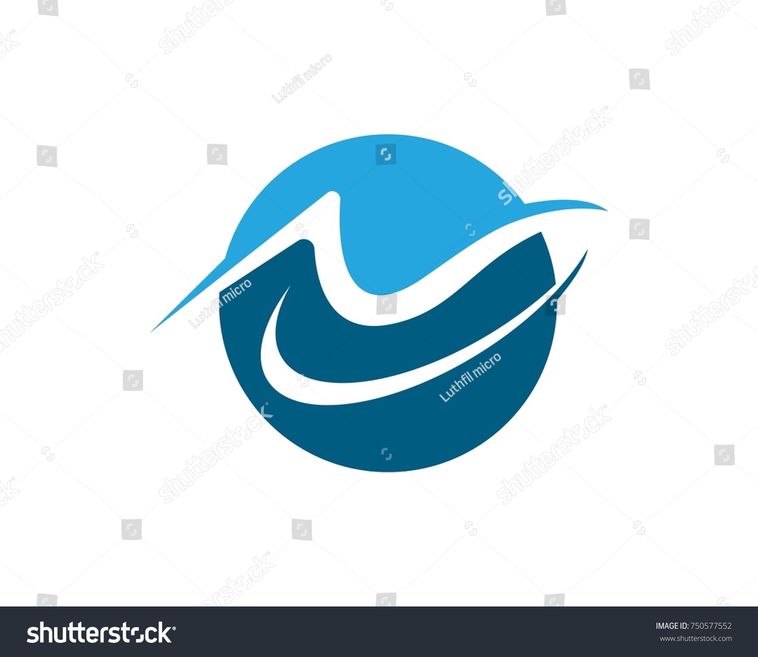 N Wave Logos Symbols Stock Vector (Royalty Free) 750577552 | Shutterstock