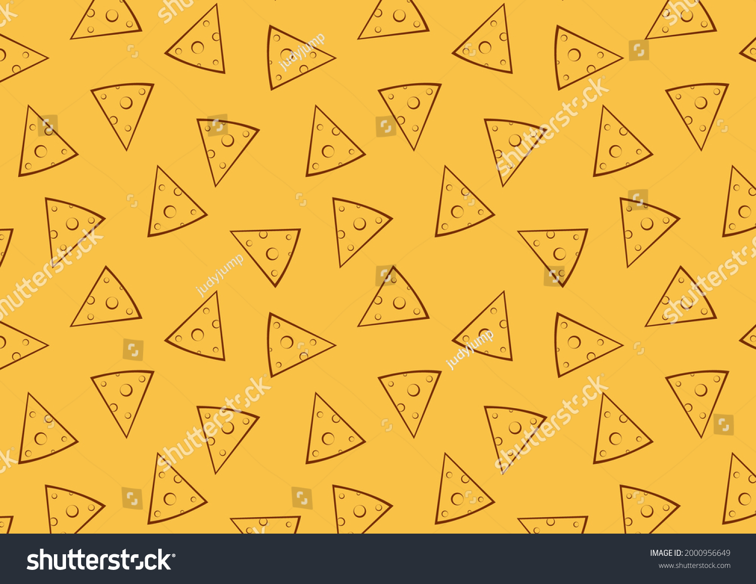 Nachos Pattern Wallpaper Nachos Cartoon Vector Stock Vector (Royalty ...