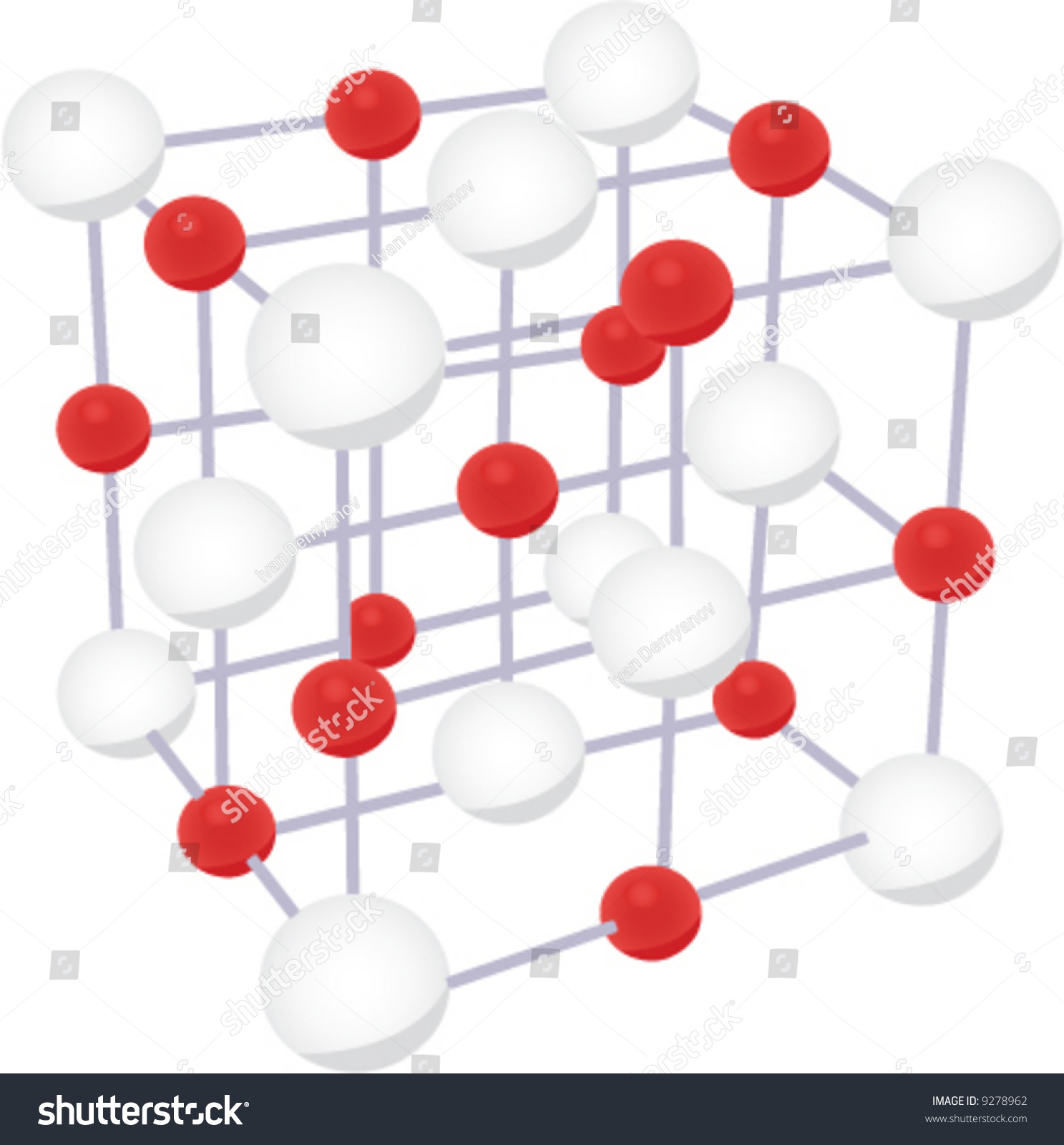Nacl Molecule Crystal Structure : image vectorielle de stock (libre de ...