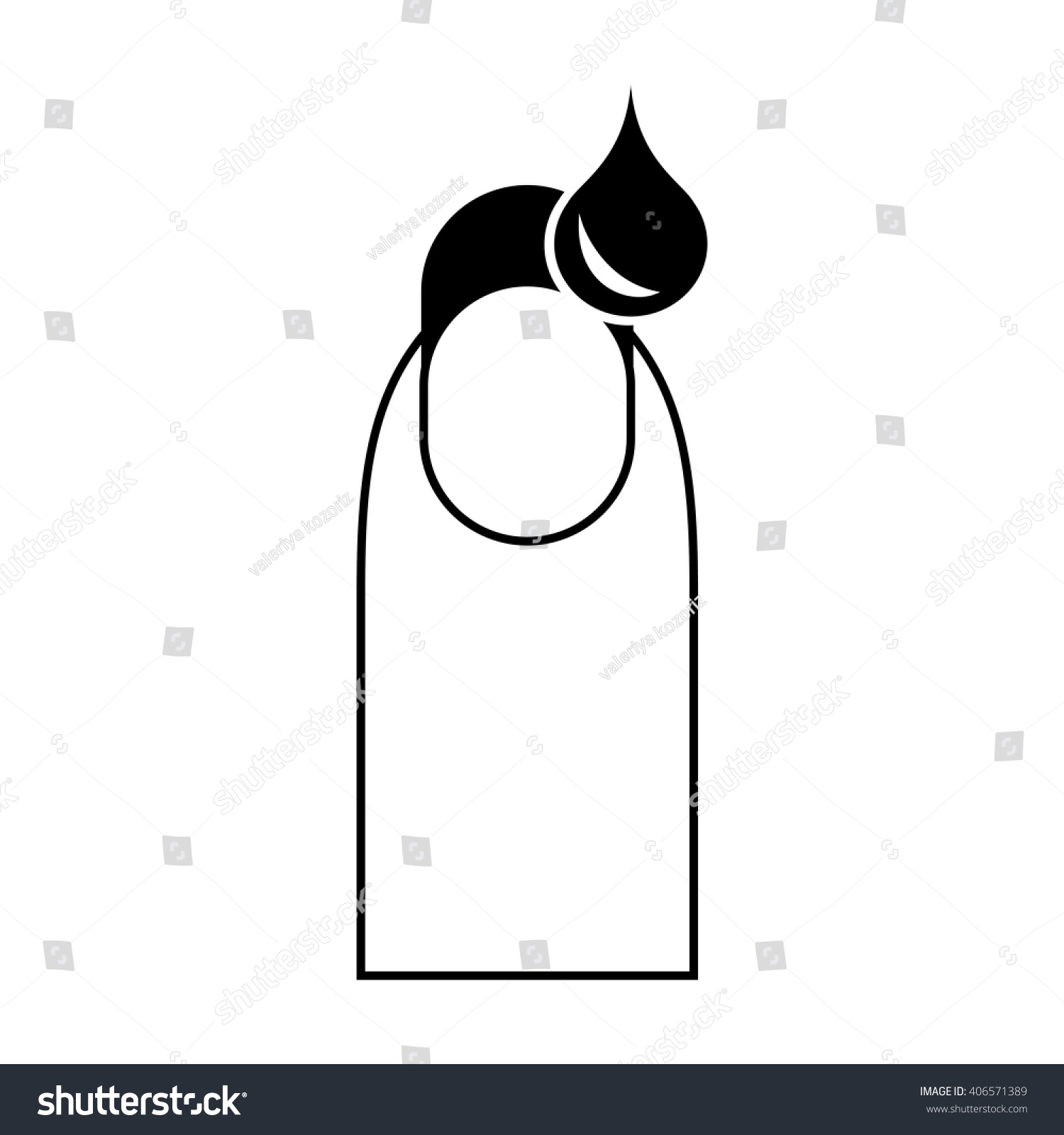 Nail Care Icon Stock Vector (Royalty Free) 406571389