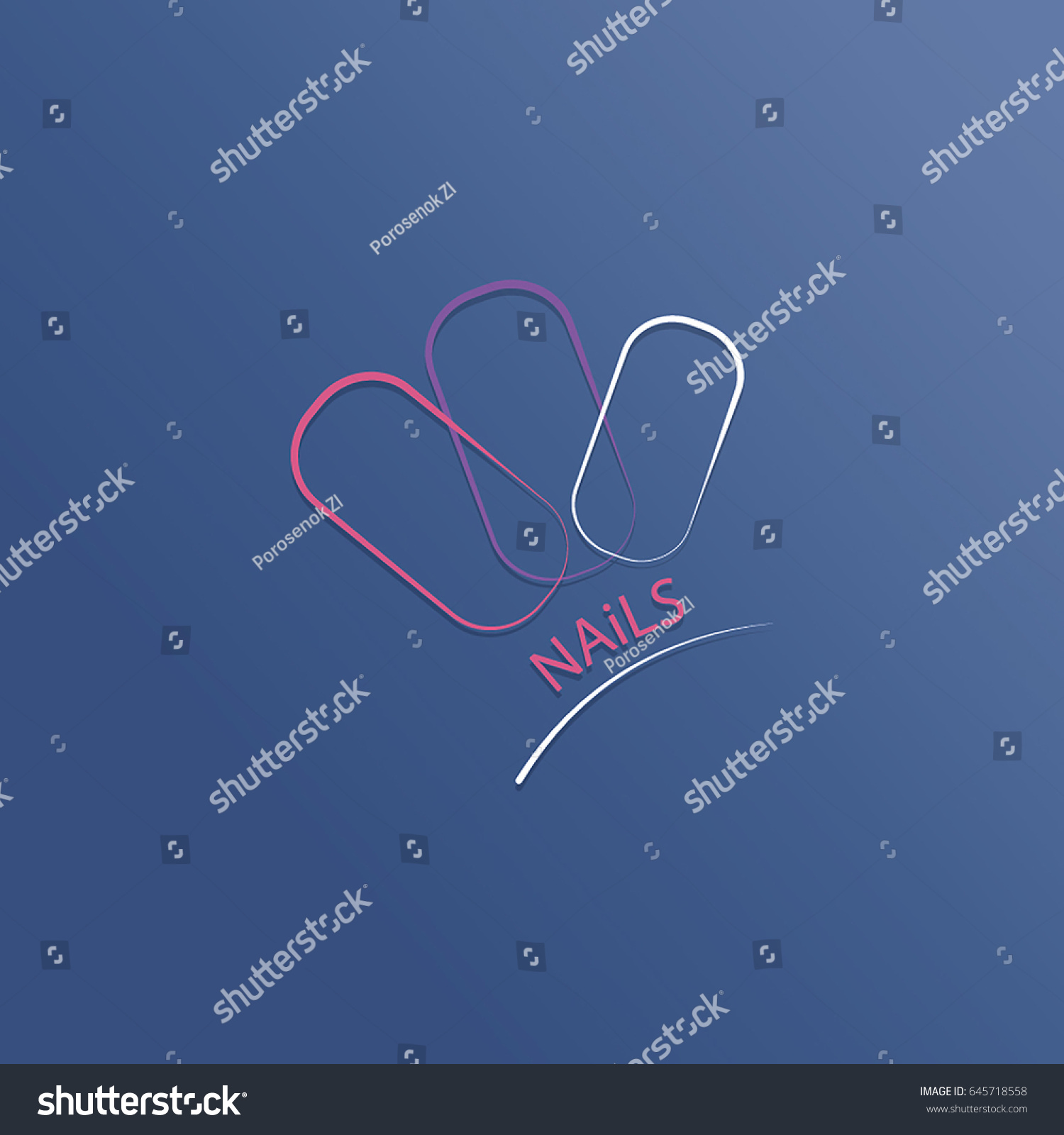Nail Logo: vector de stock (libre de regalías) 645718558 | Shutterstock