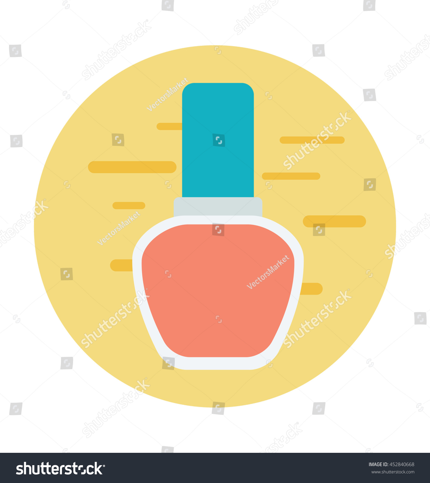 Nail Paint Colored Vector Illustration Stock Vector (Royalty Free ...