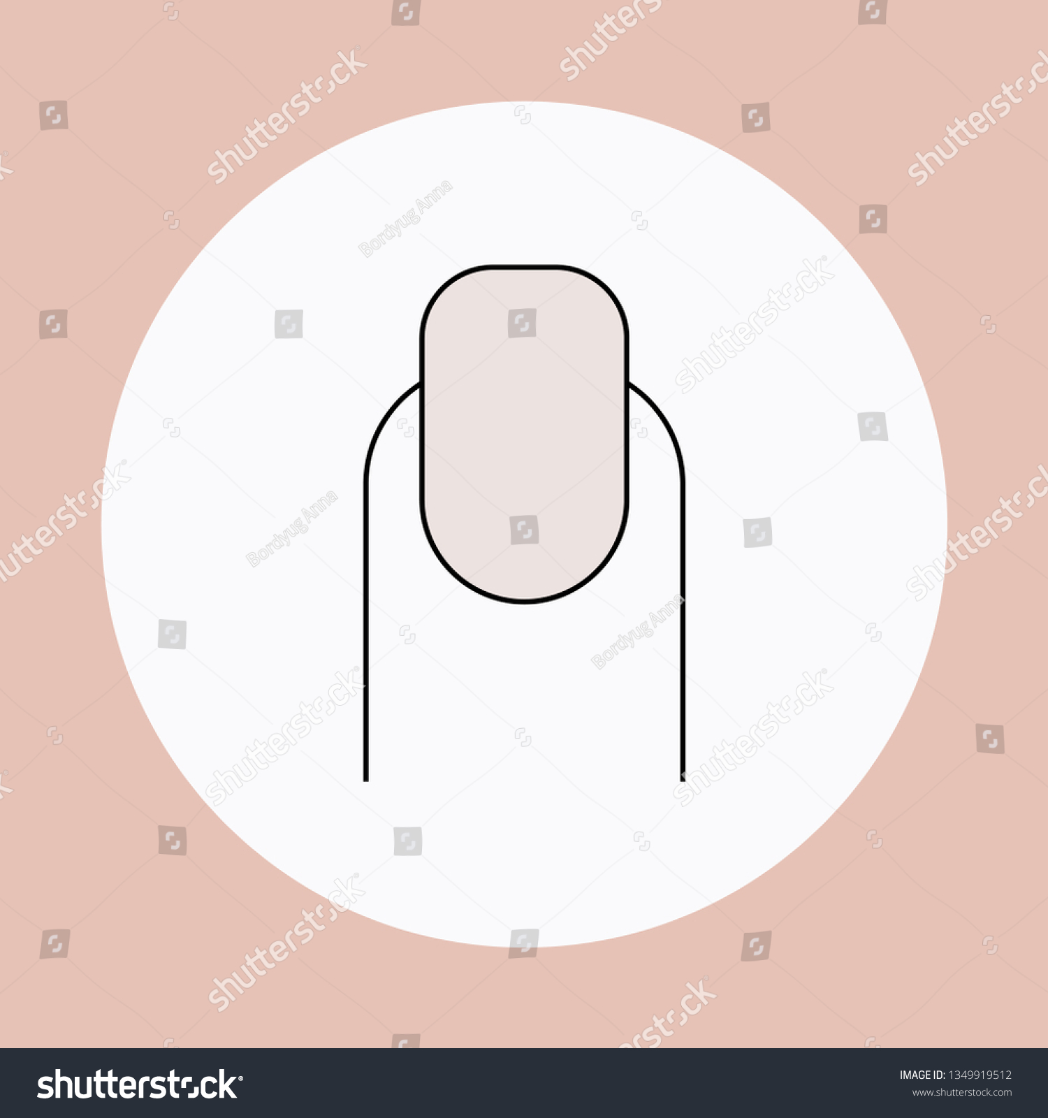 Nail Vector Icon Manicure Stock Vector (Royalty Free) 1349919512 ...
