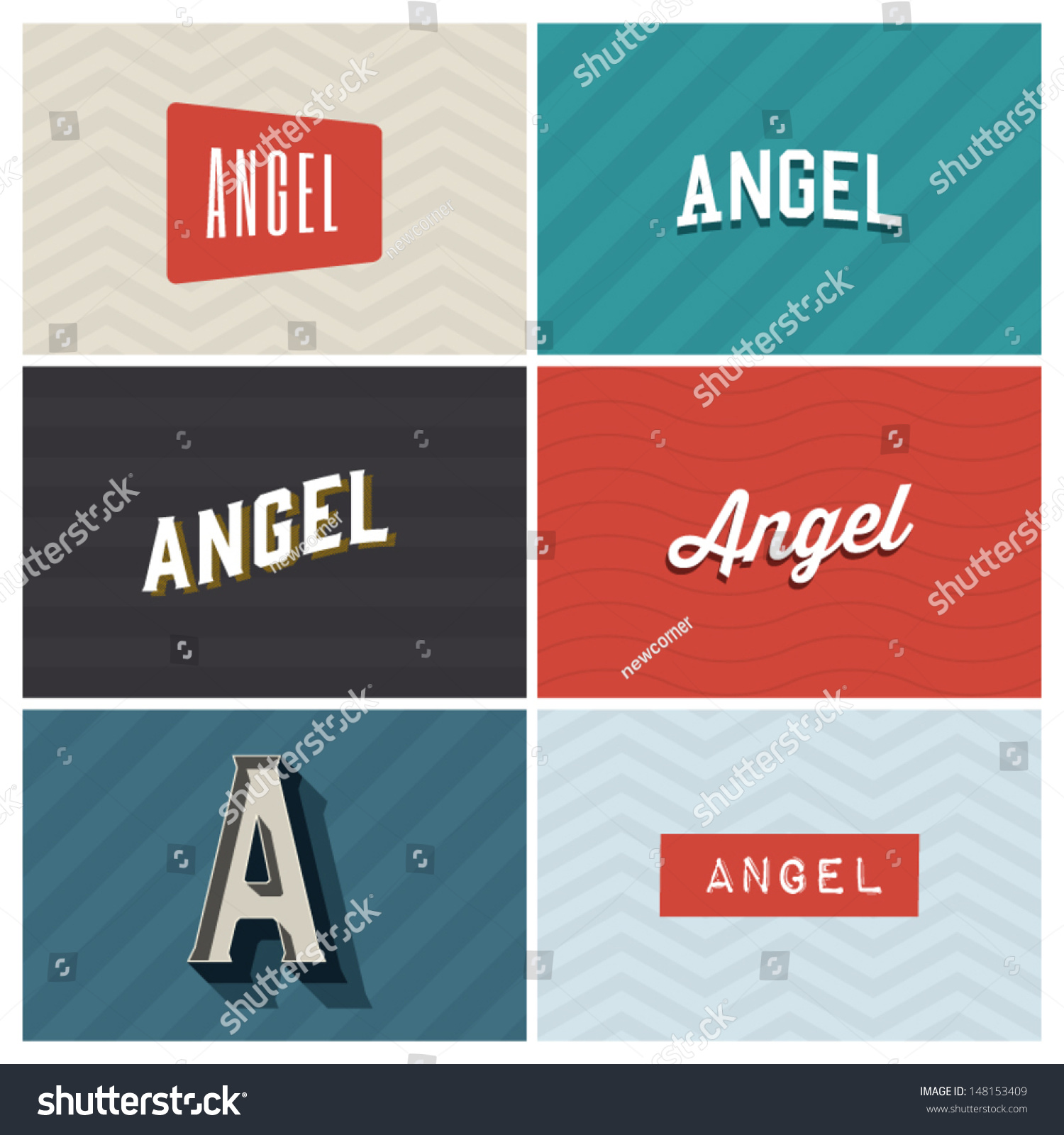 Name Angel Graphic Design Elements Stock Vector (Royalty Free ...