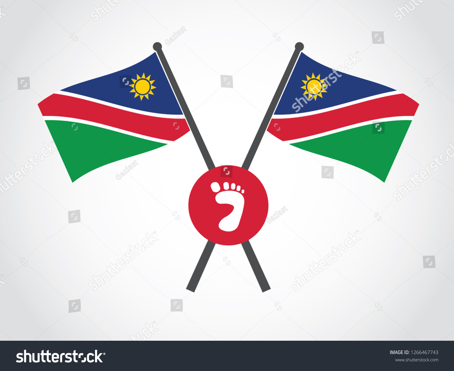 Namibia Emblem History Stock Vector (Royalty Free) 1266467743 ...