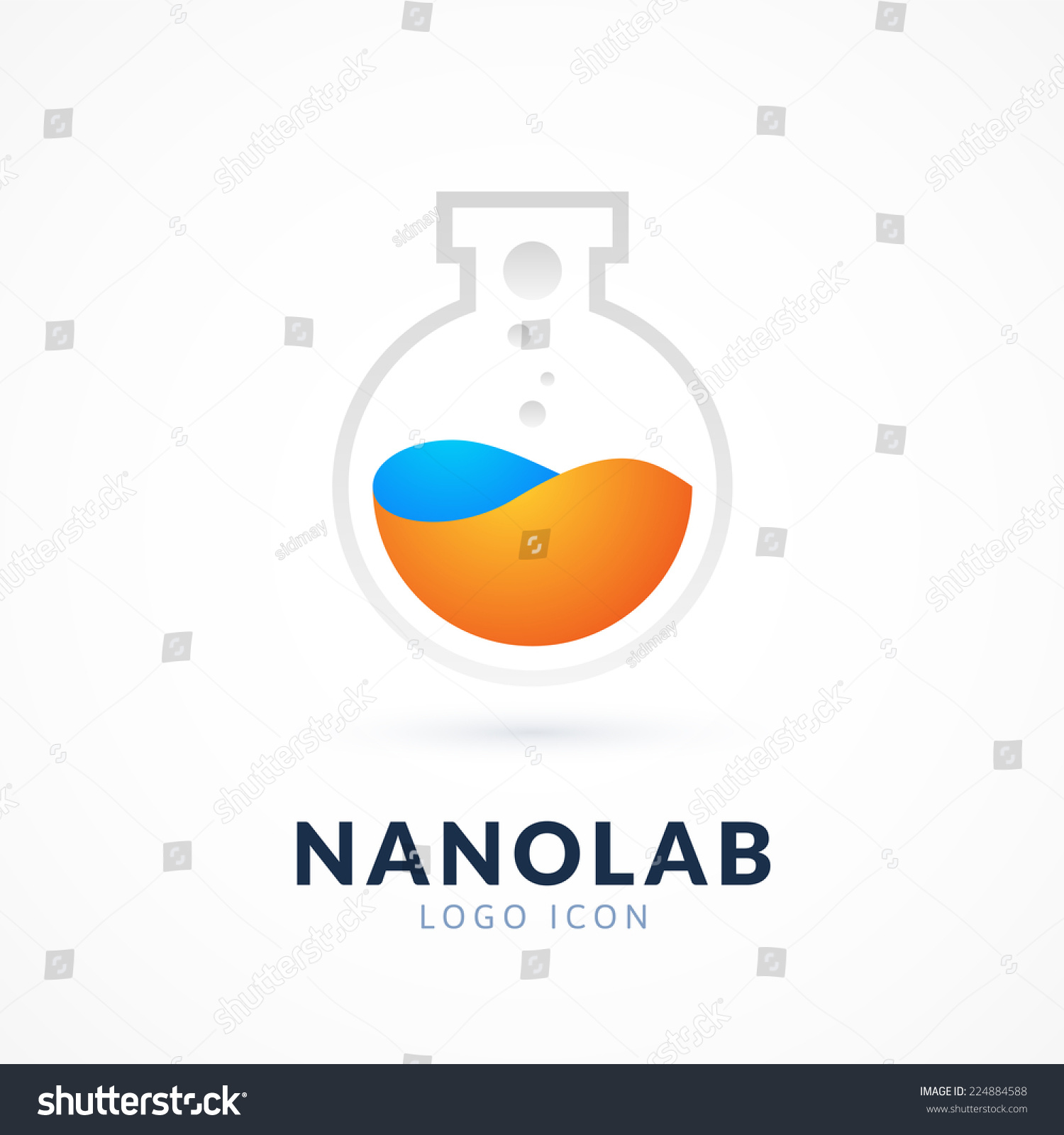Nano Lab Logo Template Vector Science Stock Vector (Royalty Free ...