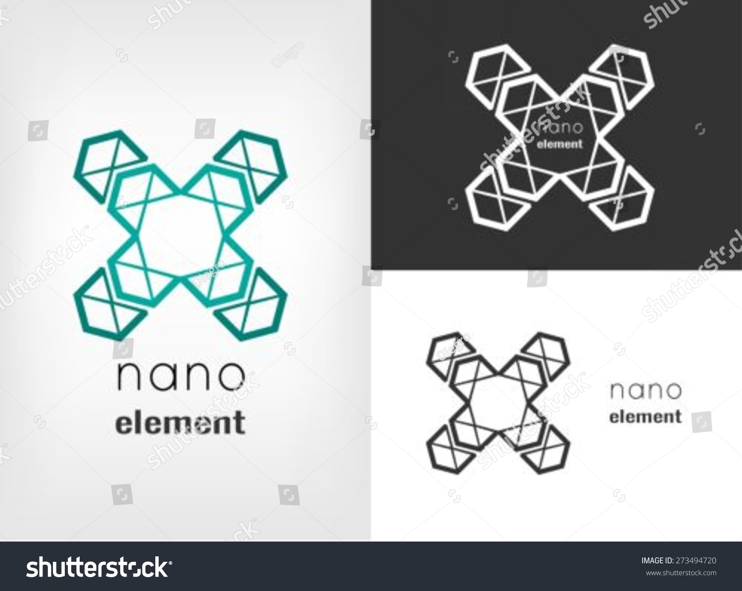 Nanotechnology Logo Design Template Stock Vector (Royalty Free) 273494720