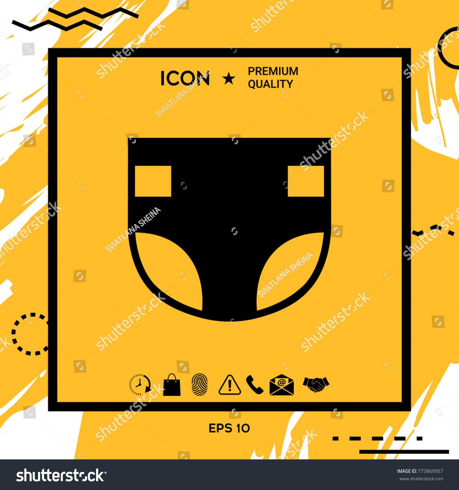 Nappy Symbol Icon Stock Vector (Royalty Free) 773869957 | Shutterstock