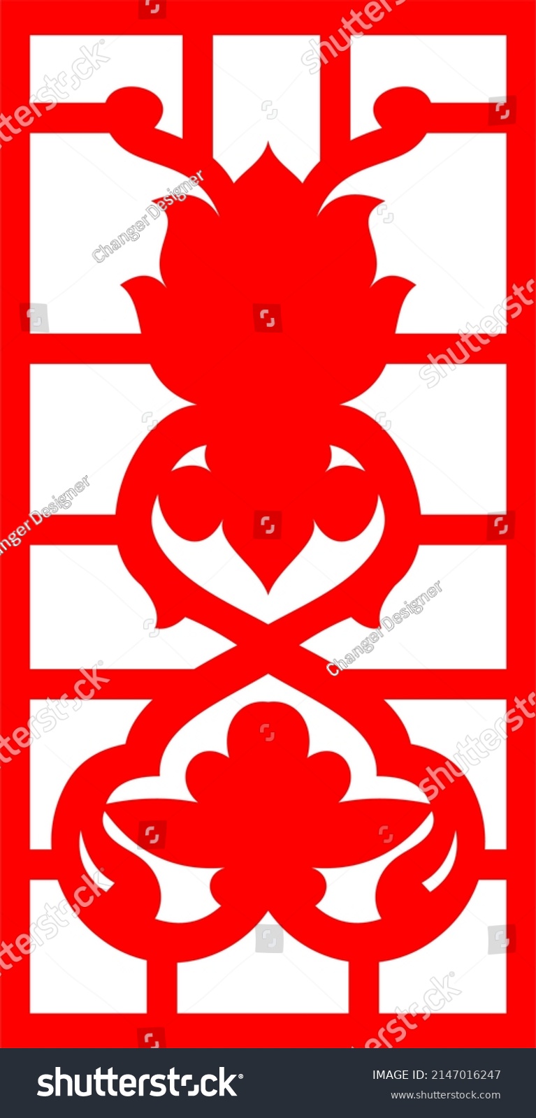 Naqsh Uzor Pattern Stencil Art Stock Vector (Royalty Free) 2147016247 ...