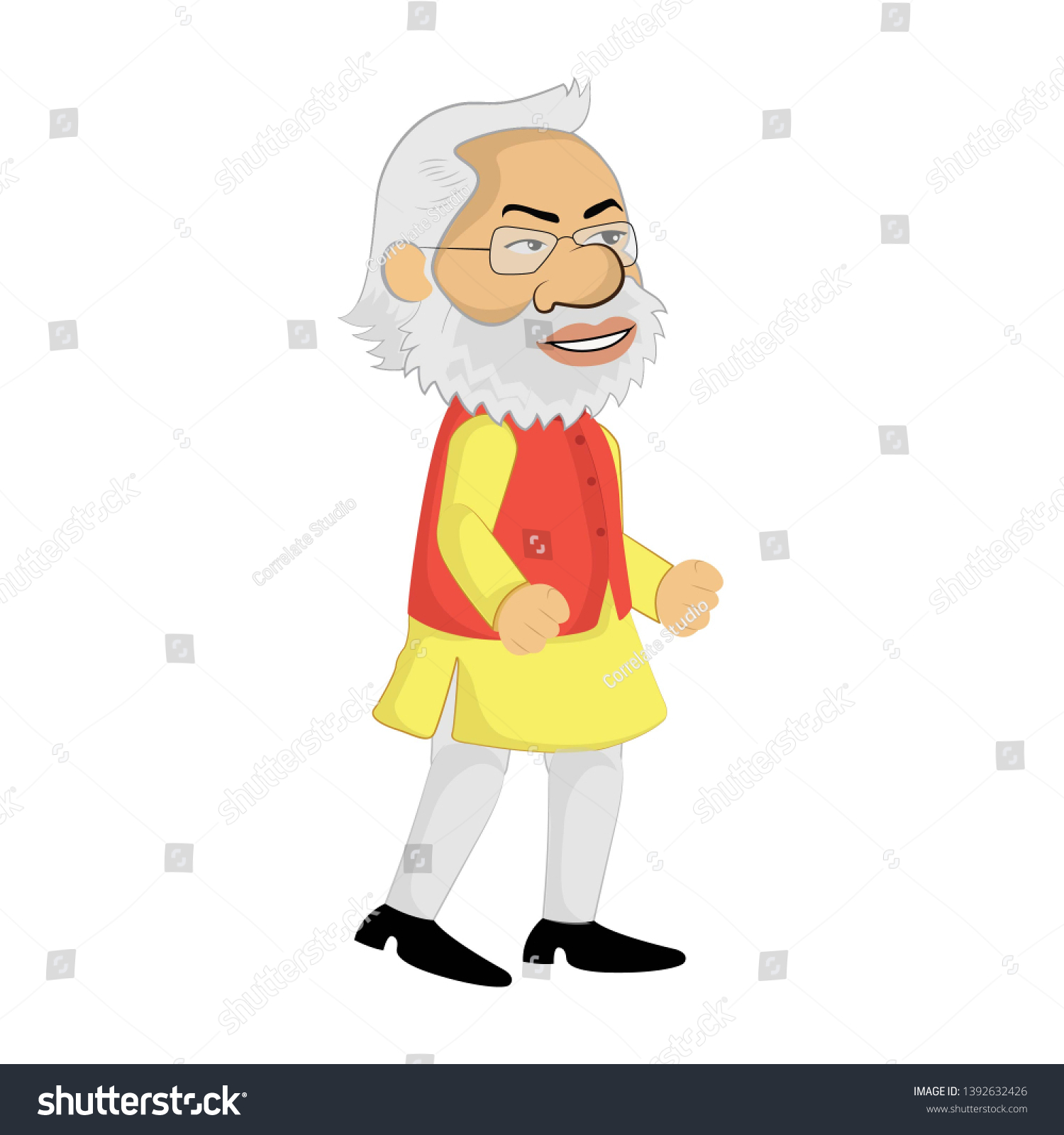 Narendra Modi Vector Illustration Isolated On Stock Vector (Royalty ...