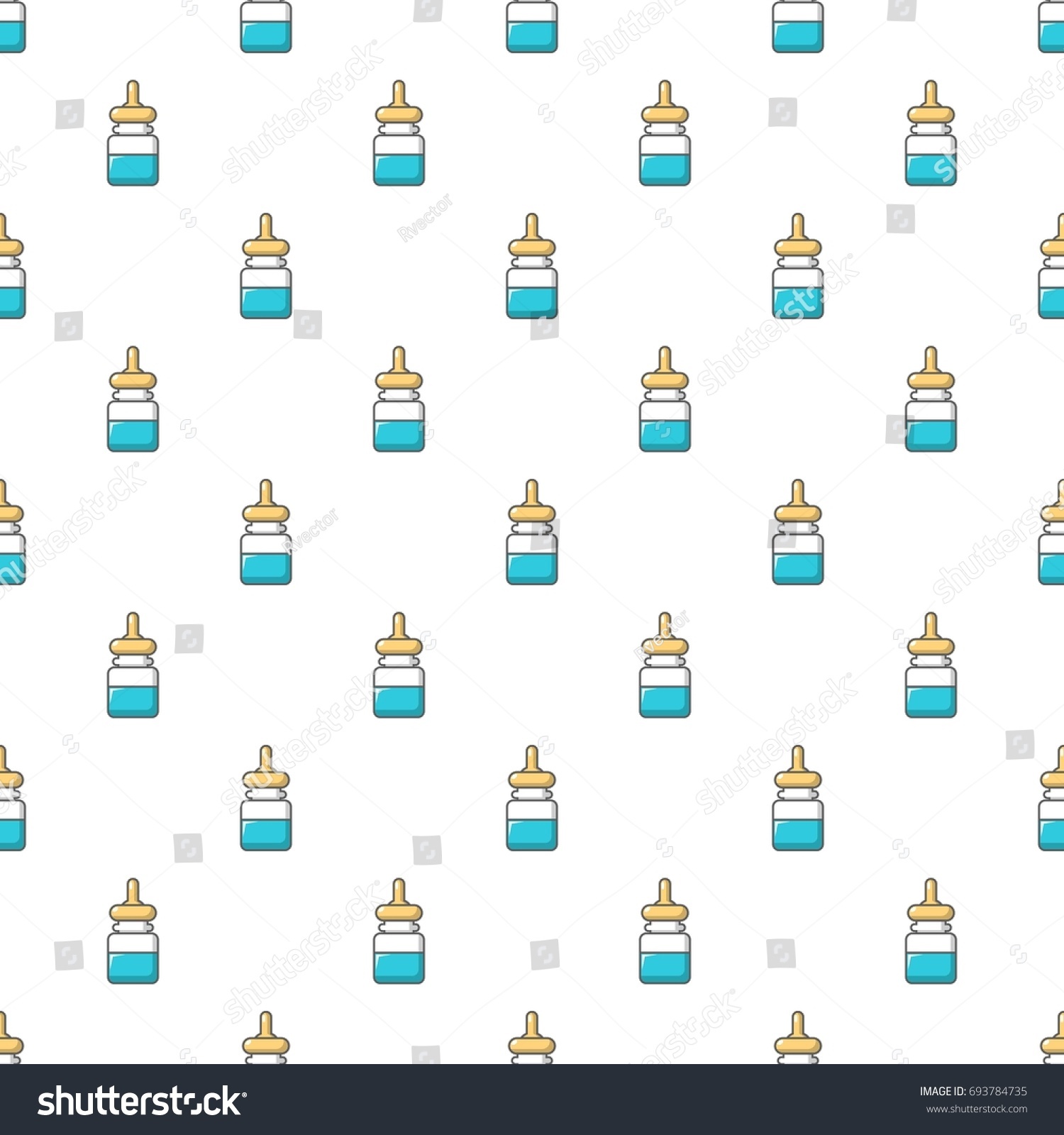 Nasal Drops Pattern Cartoon Style Seamless Stock Vector (Royalty Free ...
