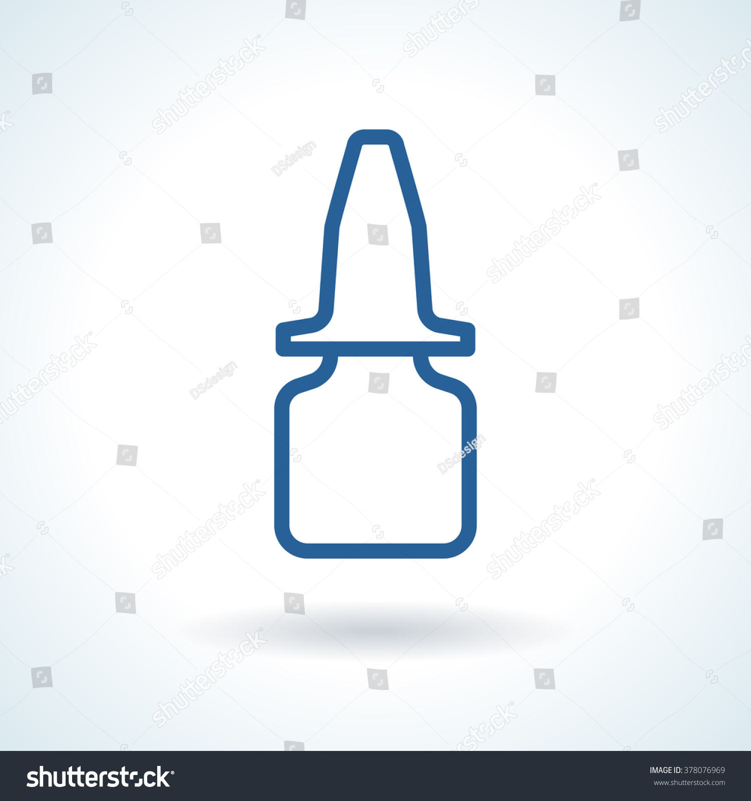 Nasal Spray Vector Icon Stock Vector (Royalty Free) 378076969 ...