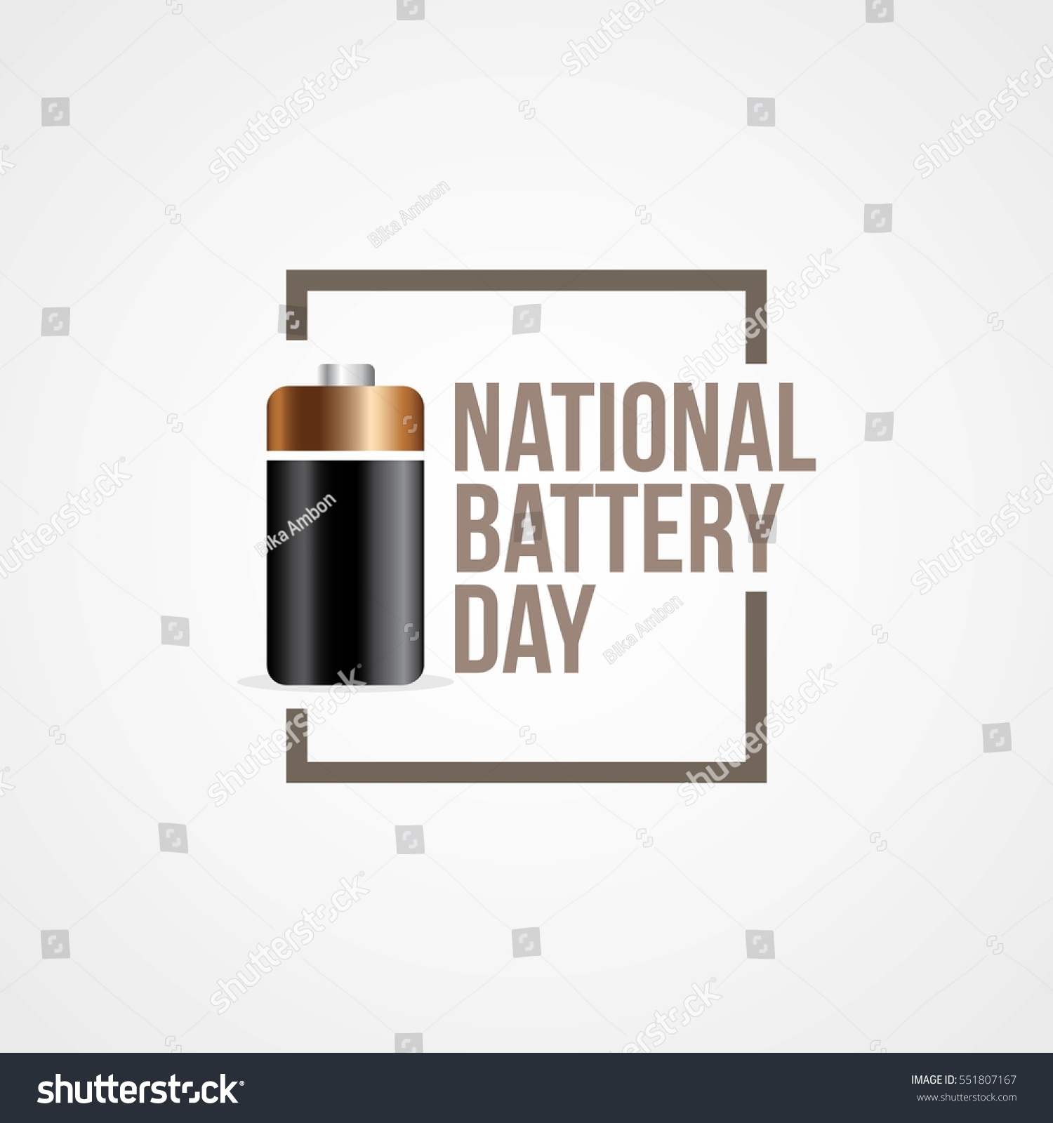 National Battery Day Vector Illustration Stock Vector 551807167 ...