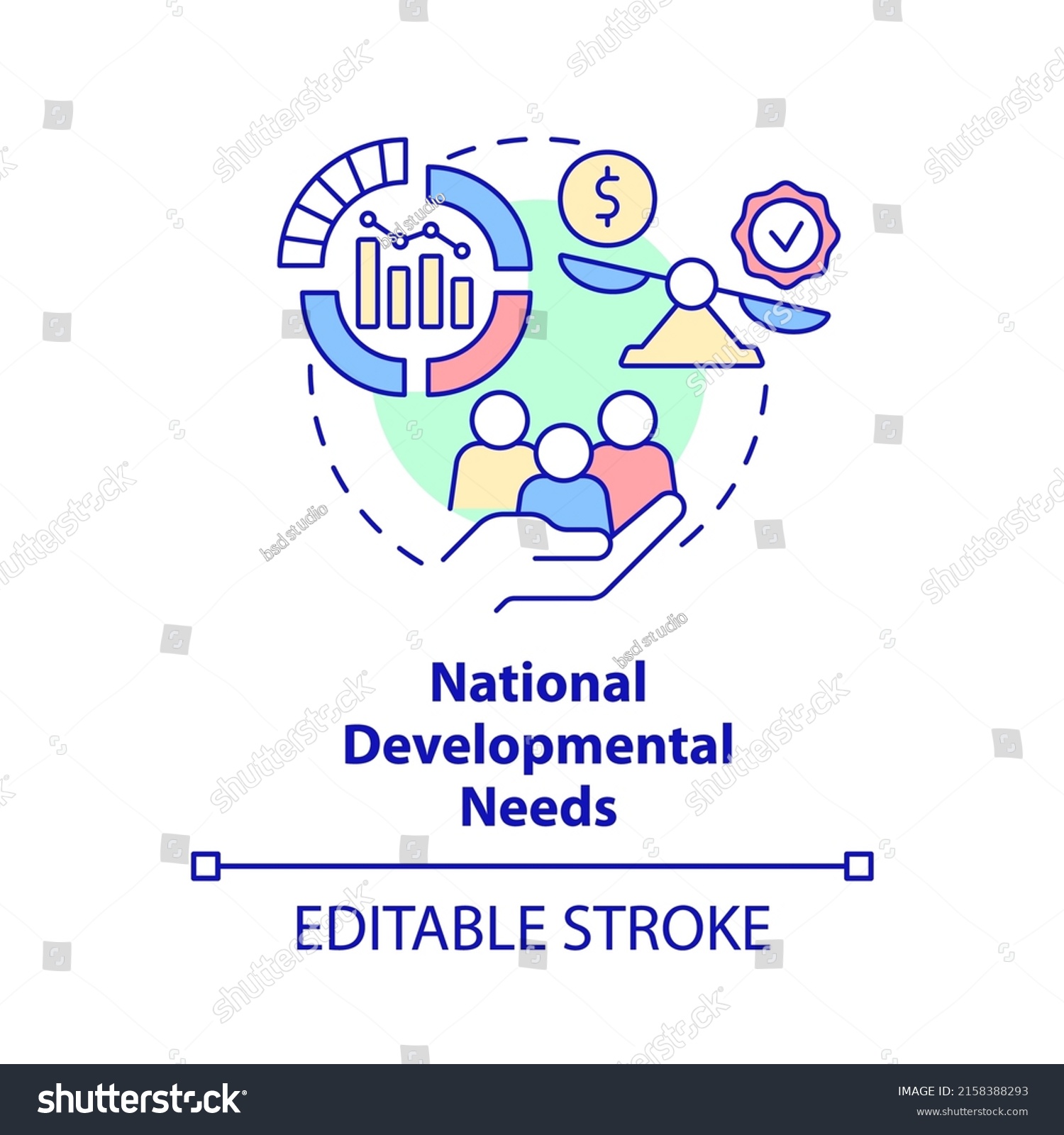 National Developmental Needs Concept Icon Principle Stock Vector ... National Developmental Needs Concept Icon Principle Stock Vector ...