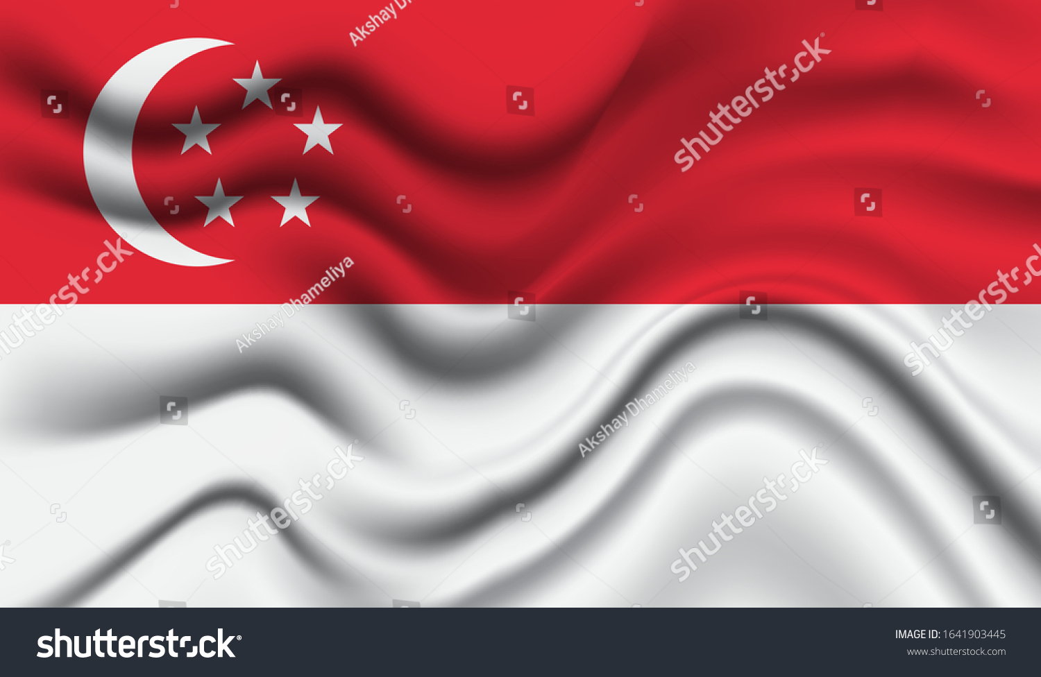 National Flag Singapore Abstract National Flag Stock Vector (Royalty ... National Flag Singapore Abstract National Flag Stock Vector (Royalty ...