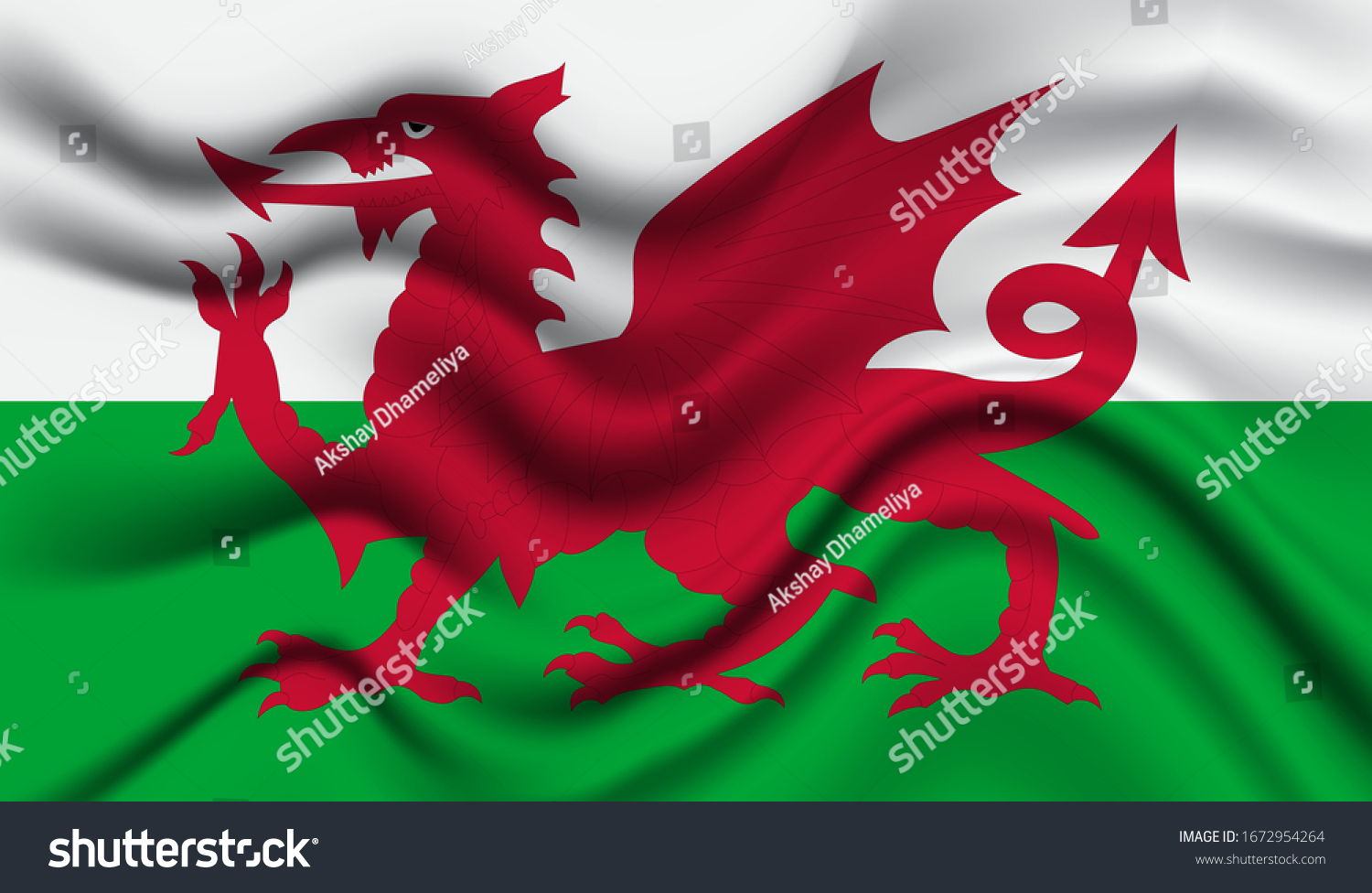 National Flag Wales Abstract National Flag Stock Vector (Royalty Free ... National Flag Wales Abstract National Flag Stock Vector (Royalty Free ...