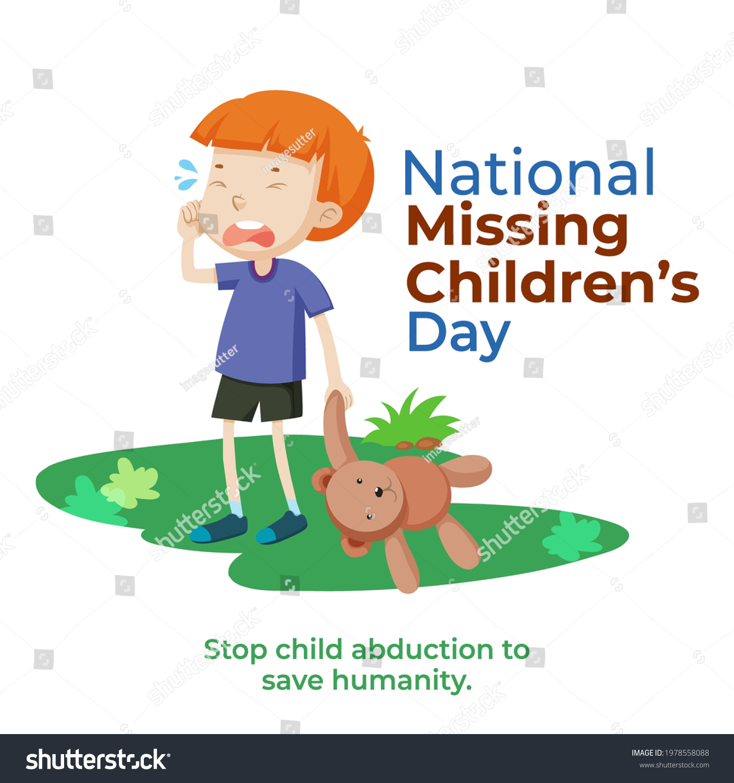 339 National missing children day Images, Stock Photos & Vectors ...