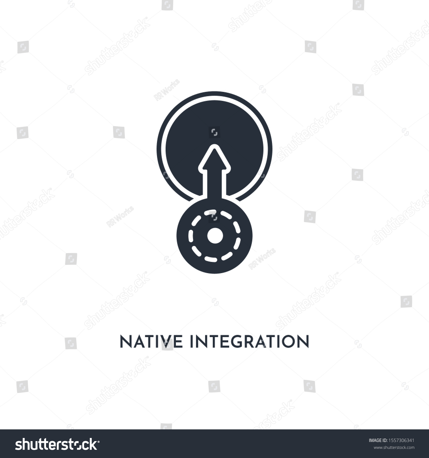 Native Integration Icon Simple Element Illustration: Vector có sẵn ...