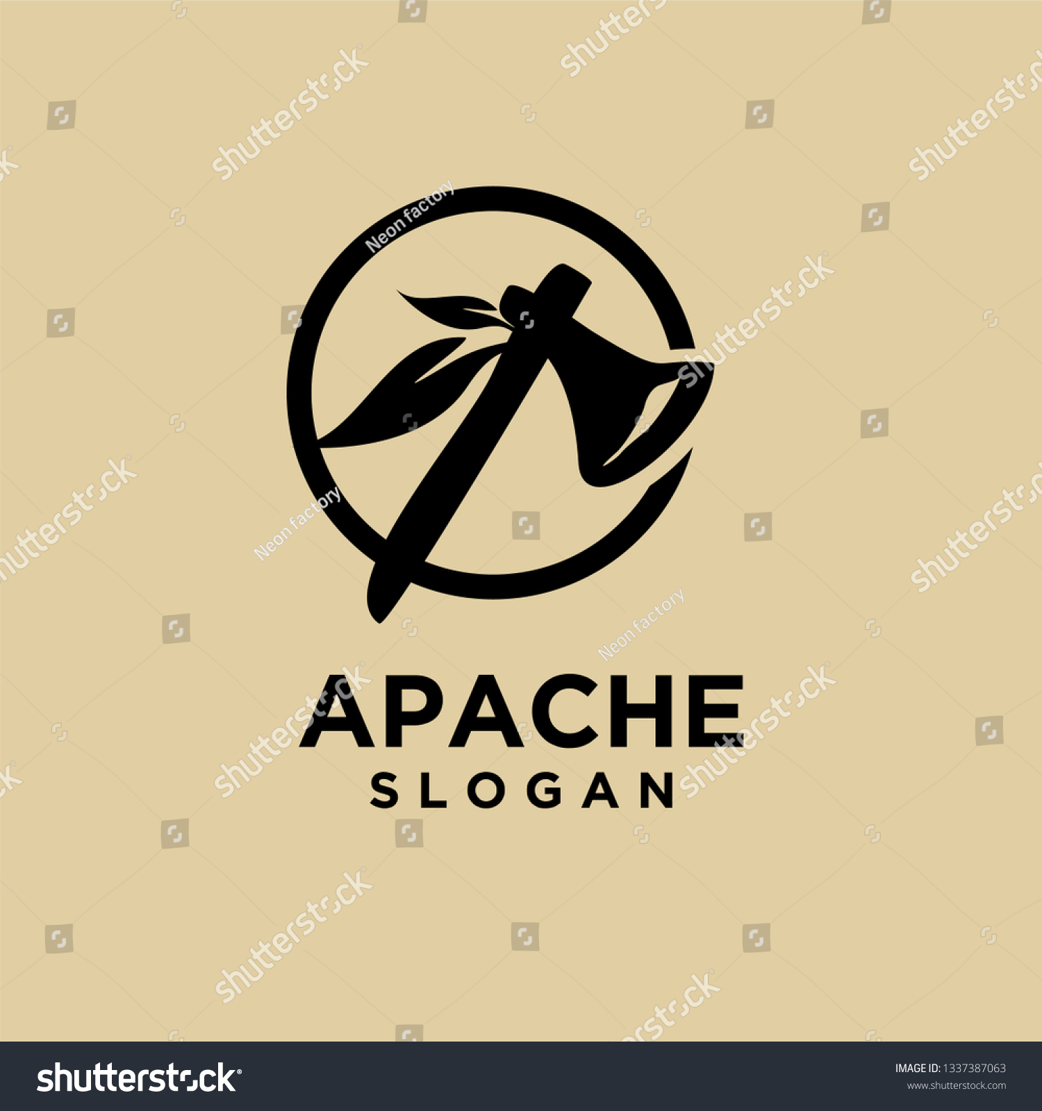 Native Tomahawk Logo Icon Designs Vector: เวกเตอร์สต็อก (ปลอดค่า ...