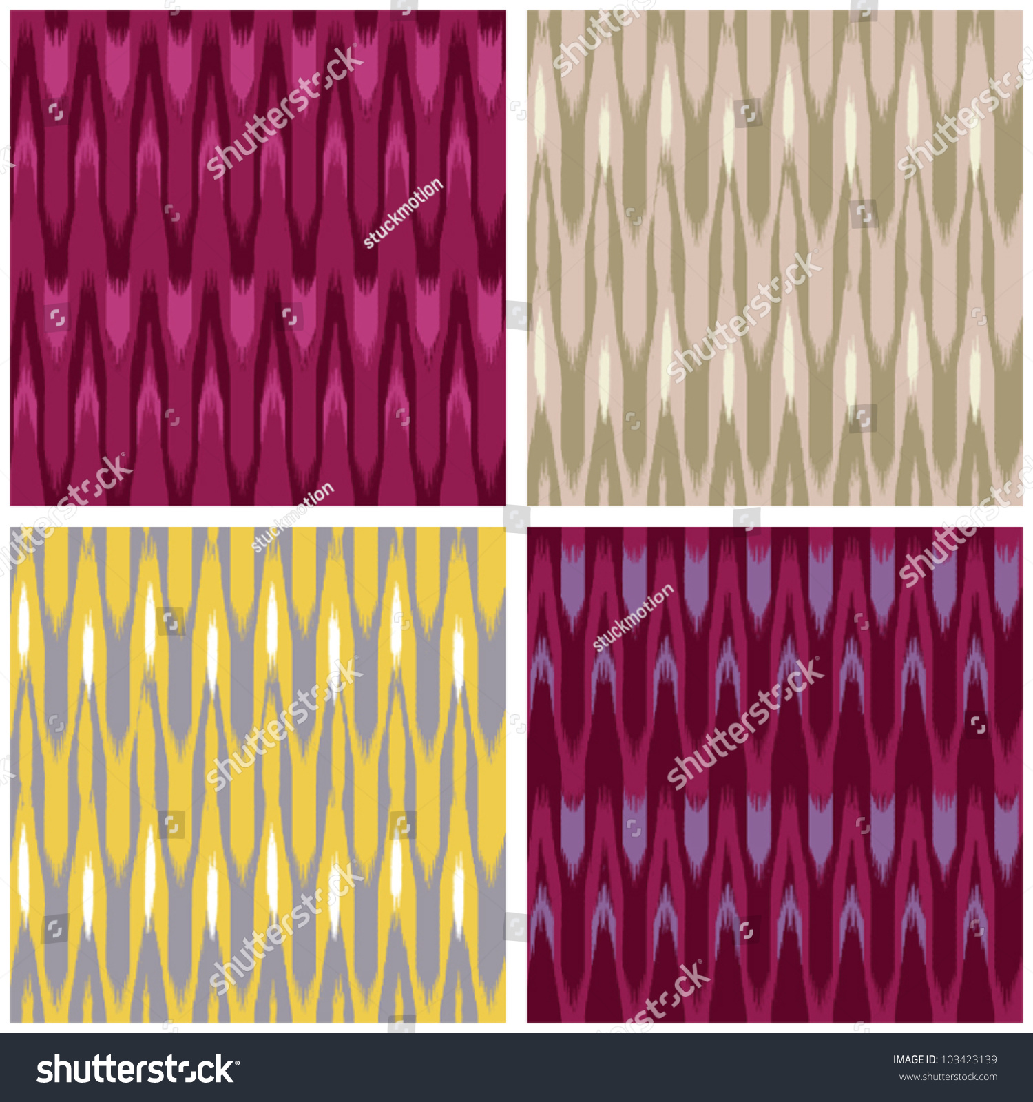 Native Weave Pattern Various Colors Stock Vector (Royalty Free ...