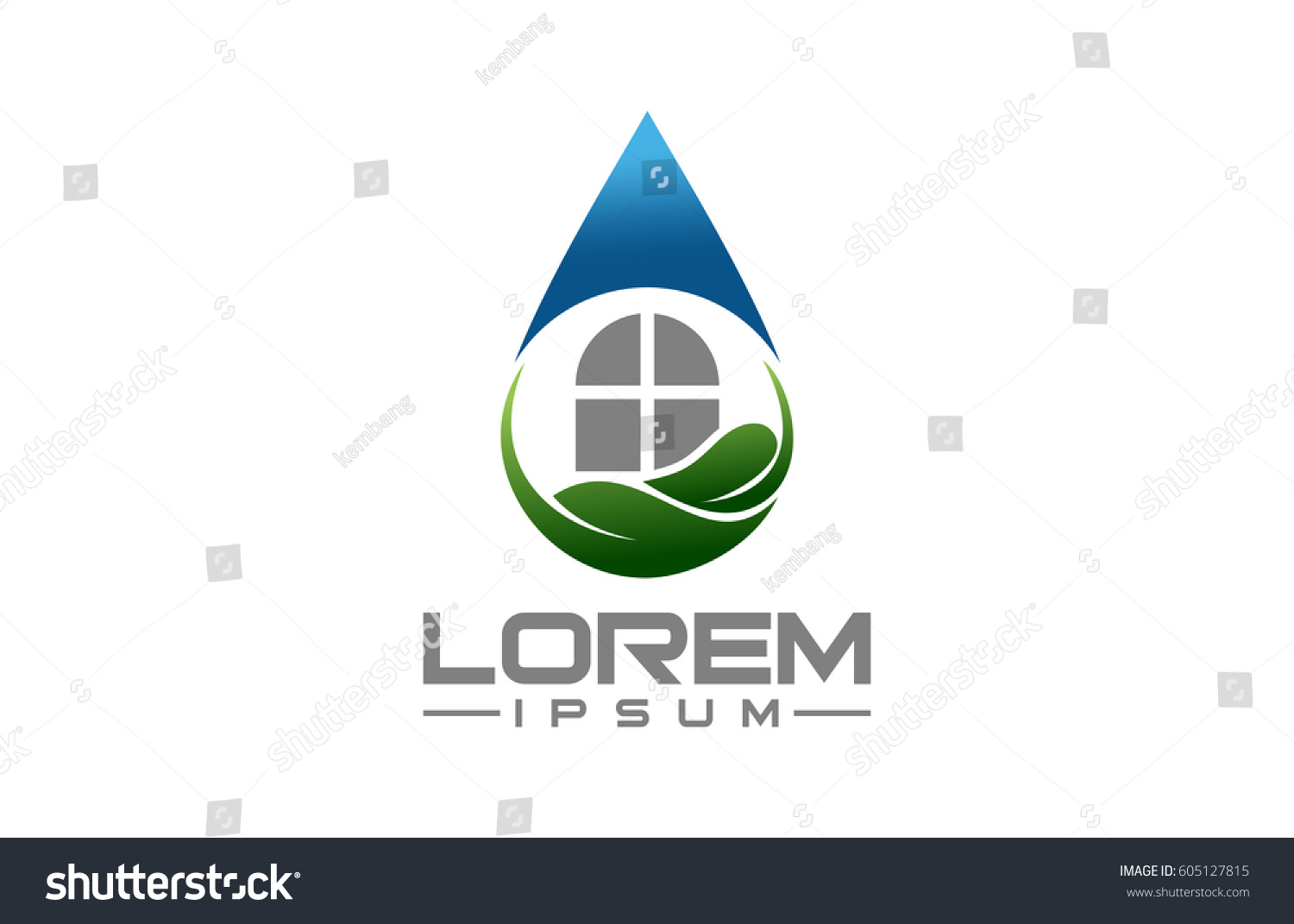 Natural Architecture Logo Stock Vector (Royalty Free) 605127815