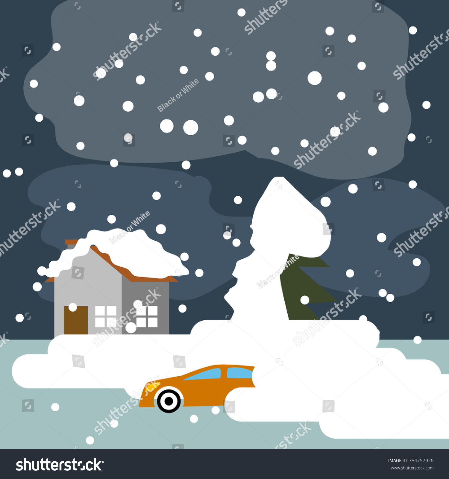 Natural Disaster Illustration Vector Stock Vector (Royalty Free ...