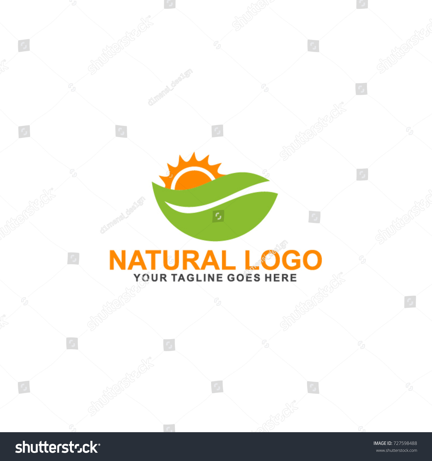 Natural Logo Design Vector Illustration Stock Vector (Royalty Free ...