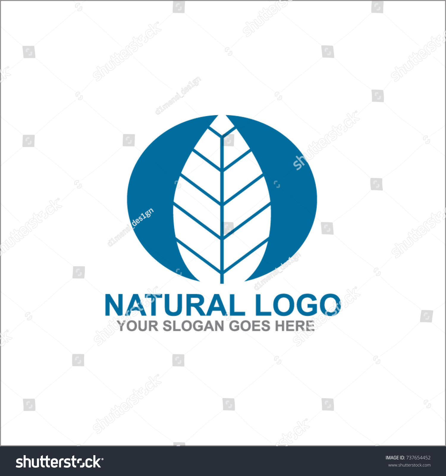 Natural Logo Design Vector Illustration Stock Vector (Royalty Free ...