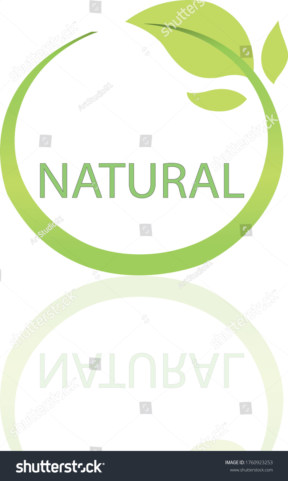 Natural Logo Vector Design Concept Stock Vector (Royalty Free ...