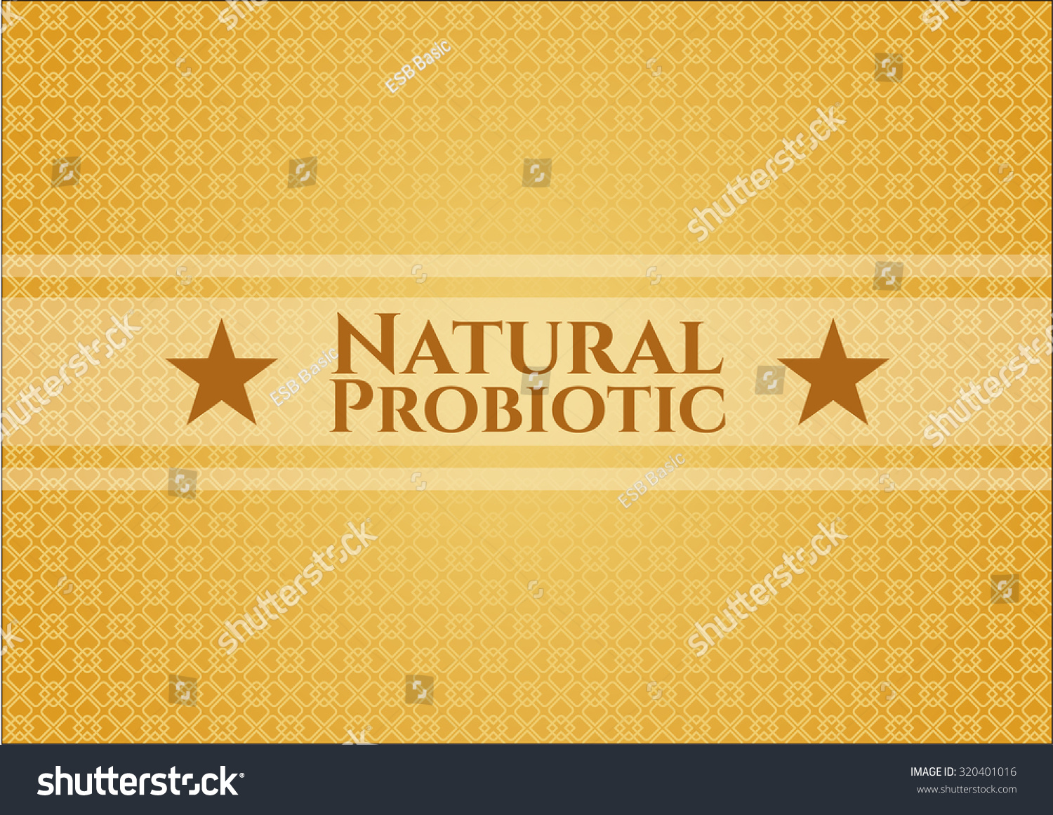 Natural Probiotic Poster Stock Vector (Royalty Free) 320401016