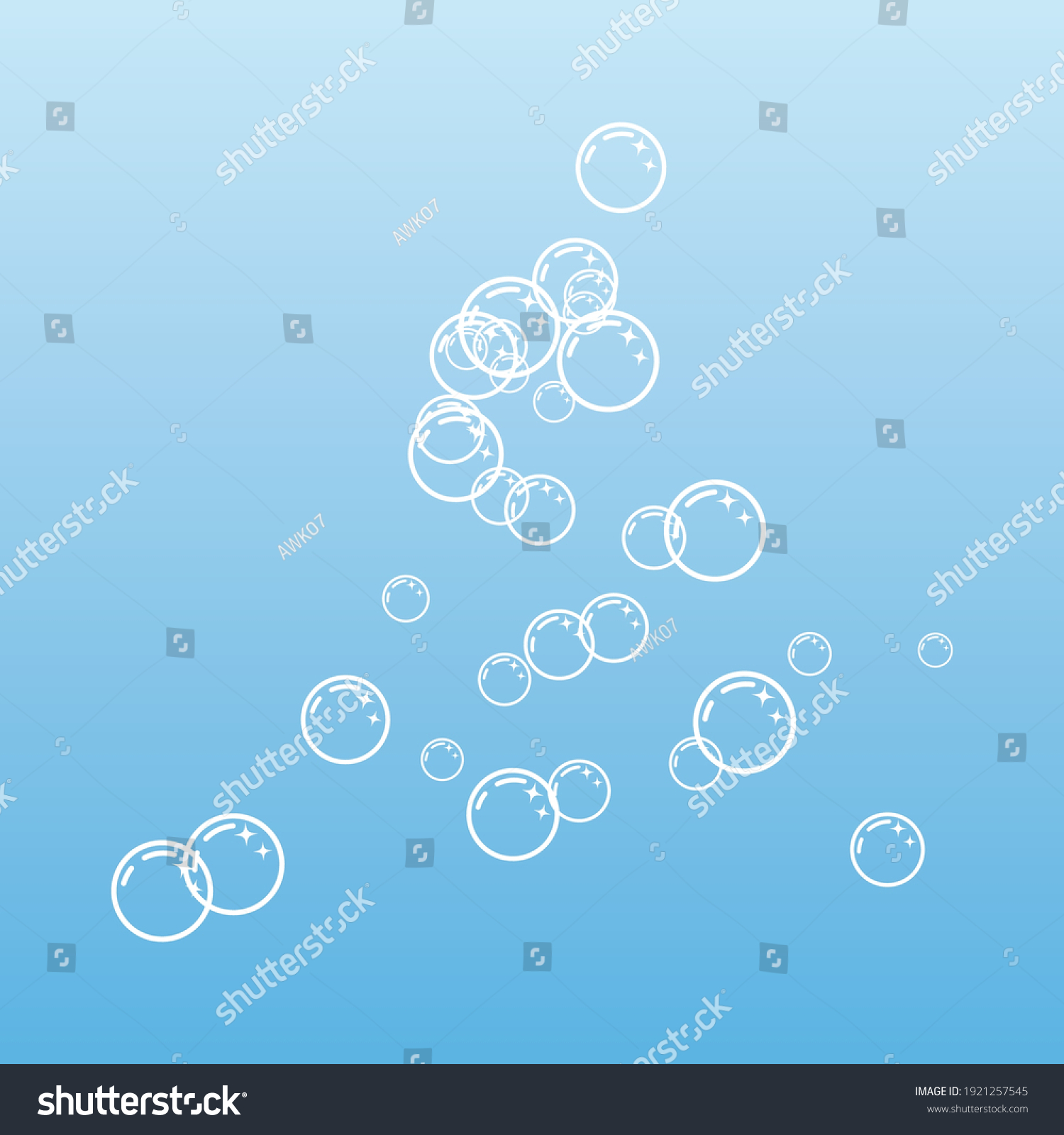 Natural Realistic Bubble Illustration Vector Design Stock Vector ...