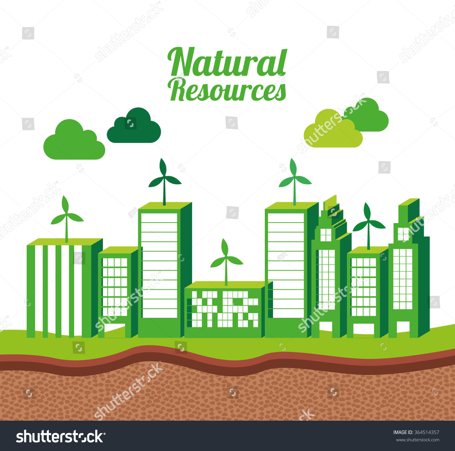 Natural Resources Design Stock Vector (Royalty Free) 364514357 ...
