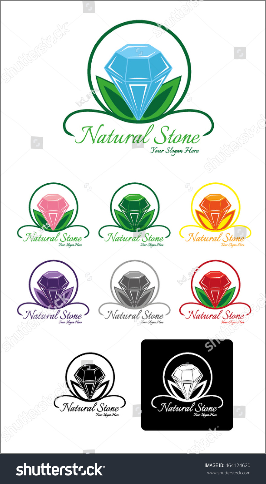 Natural Stone Logo Stock Vector (Royalty Free) 464124620 | Shutterstock