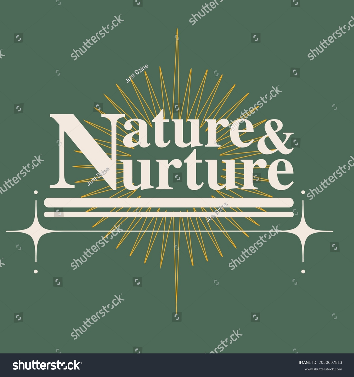 Nature Nurture Vector Graphic Stock Vector (Royalty Free) 2050607813 ...