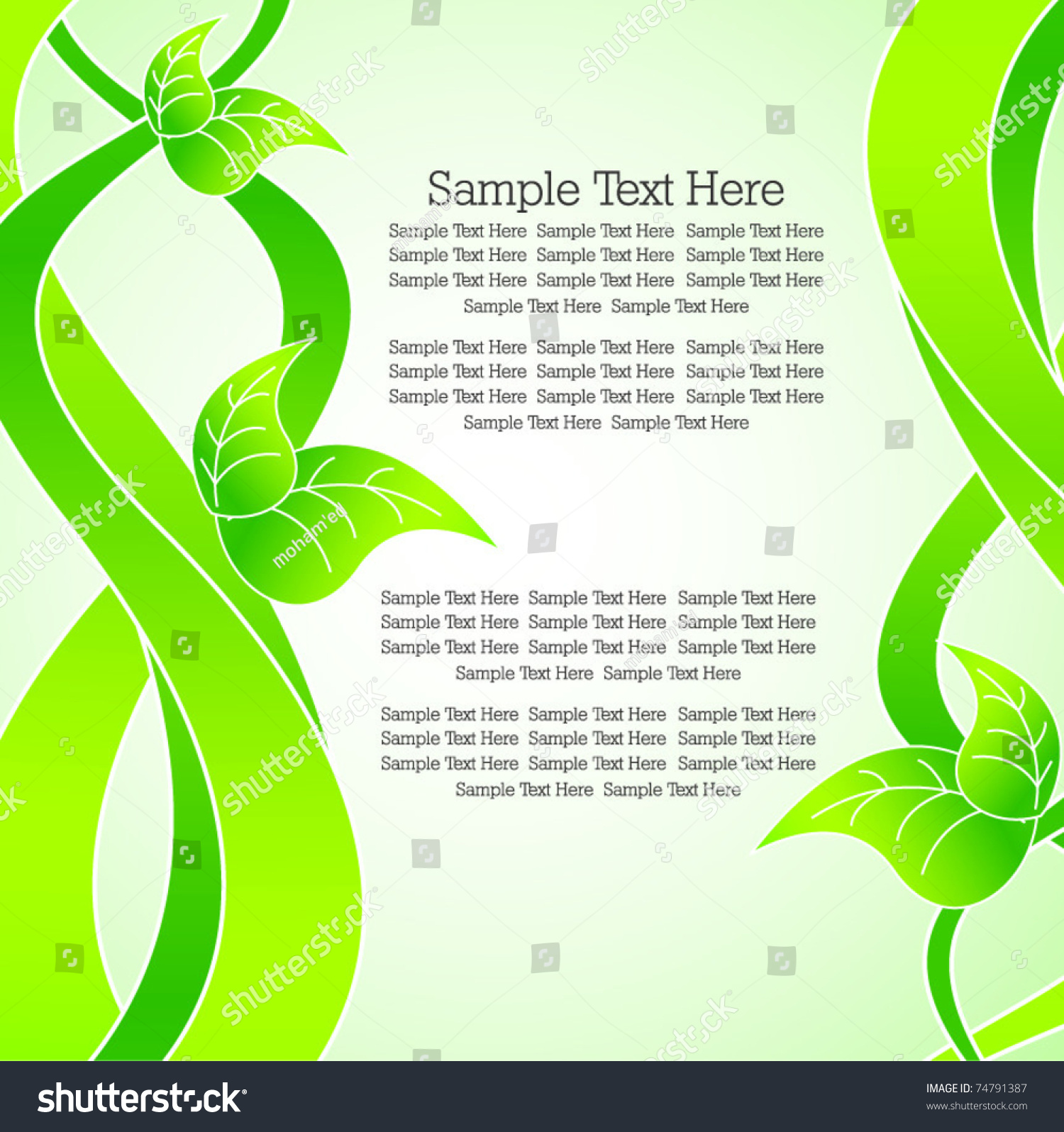 Nature Background Template Stock Vector (Royalty Free) 74791387