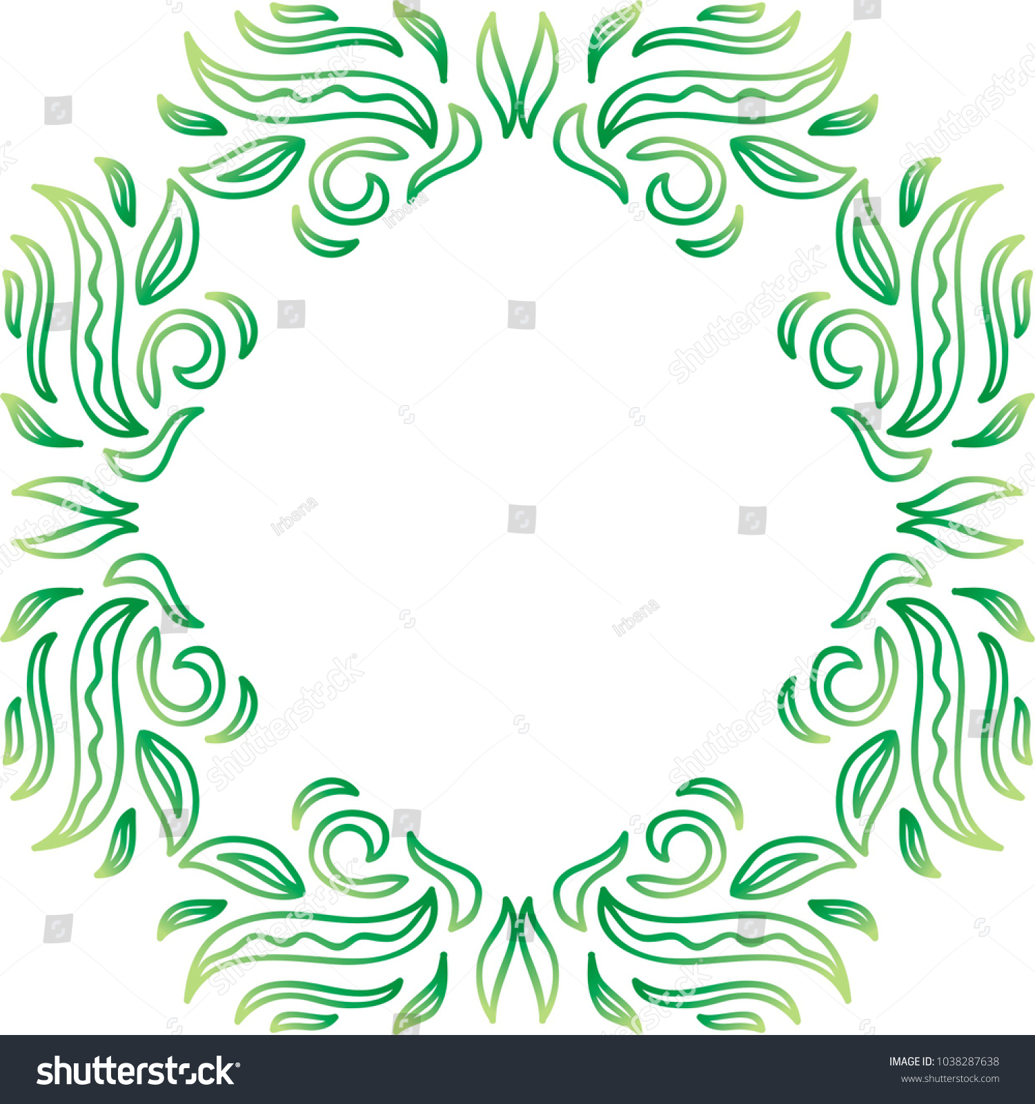 Nature Frame Vector Illustration Stock Vector (Royalty Free) 1038287638 ...