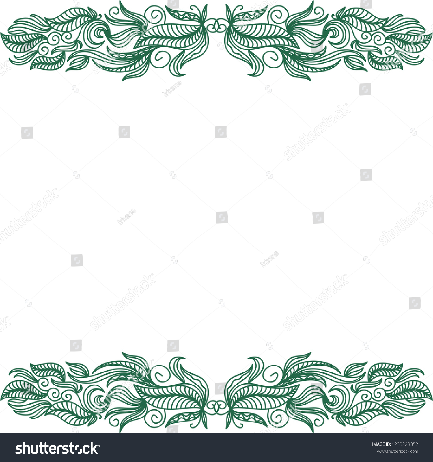 Nature Frame Vector Illustration Stock Vector (Royalty Free) 1233228352 ...