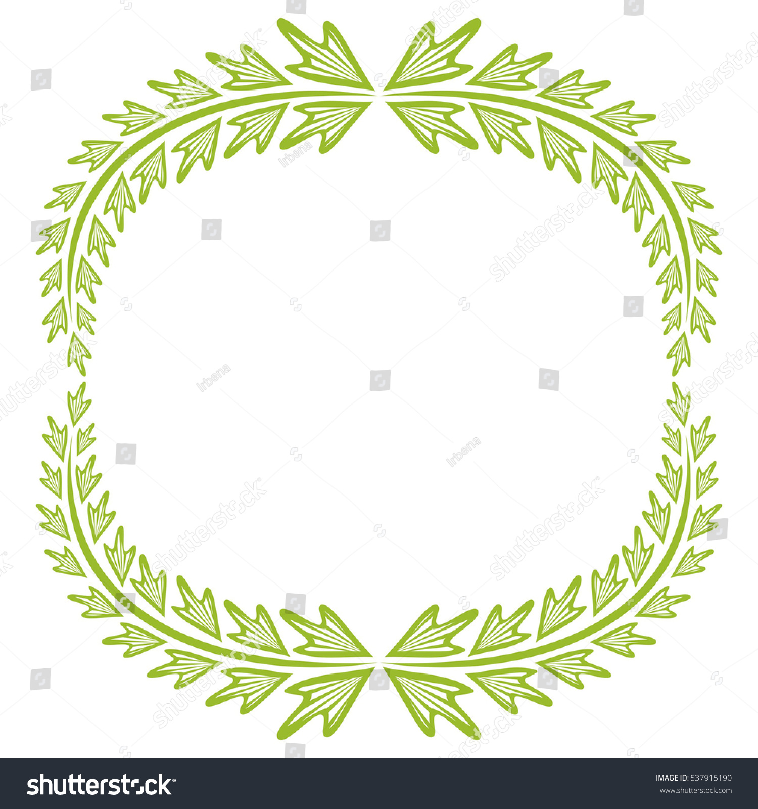 Nature Frame Vector Illustration Stock Vector (Royalty Free) 537915190 ...