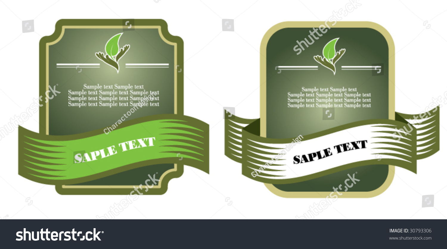 Nature Label Design Element Stock Vector (Royalty Free) 30793306 ...