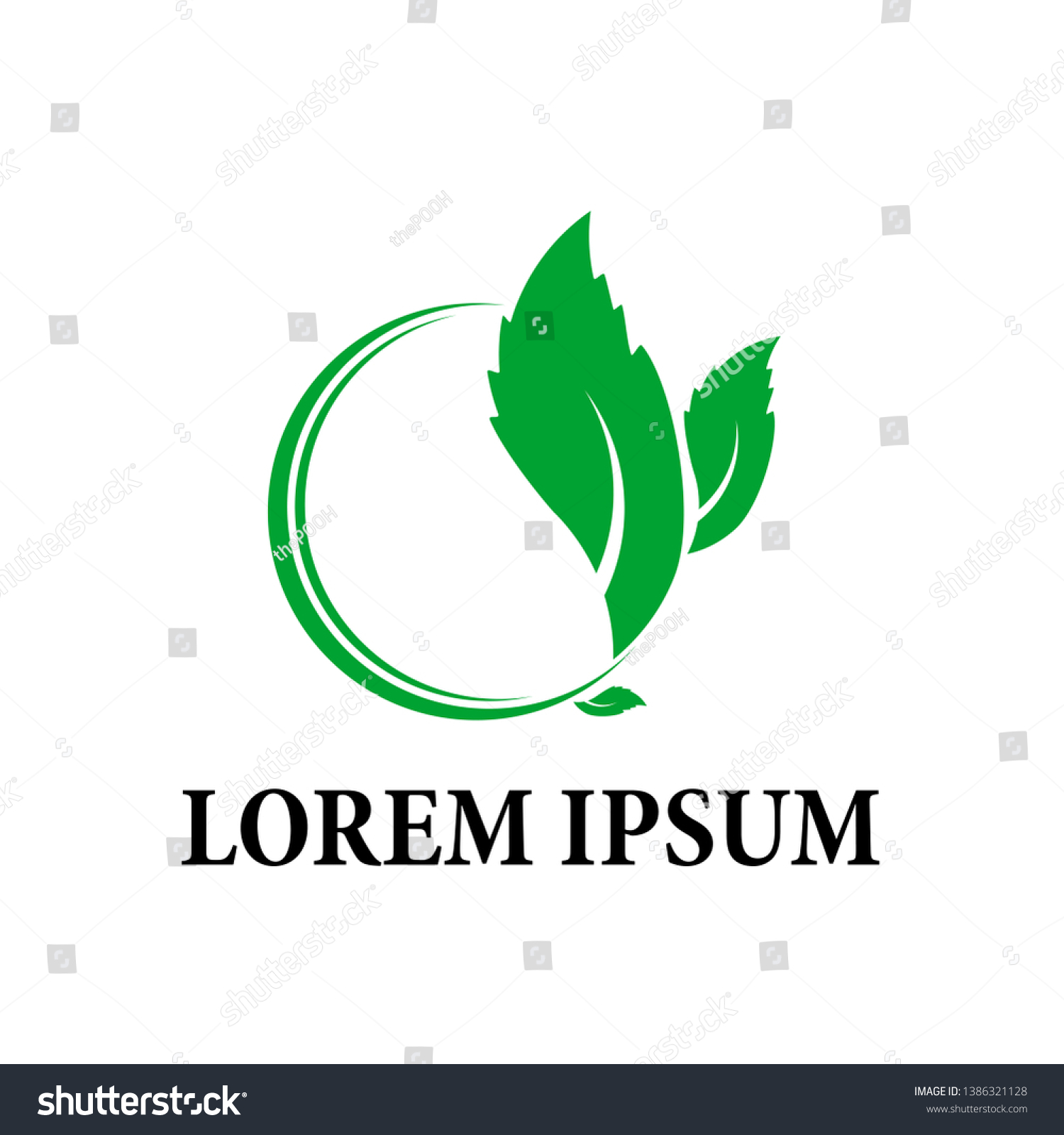 Nature Environment Logo Icon Stock Vector (Royalty Free) 1386321128 ...