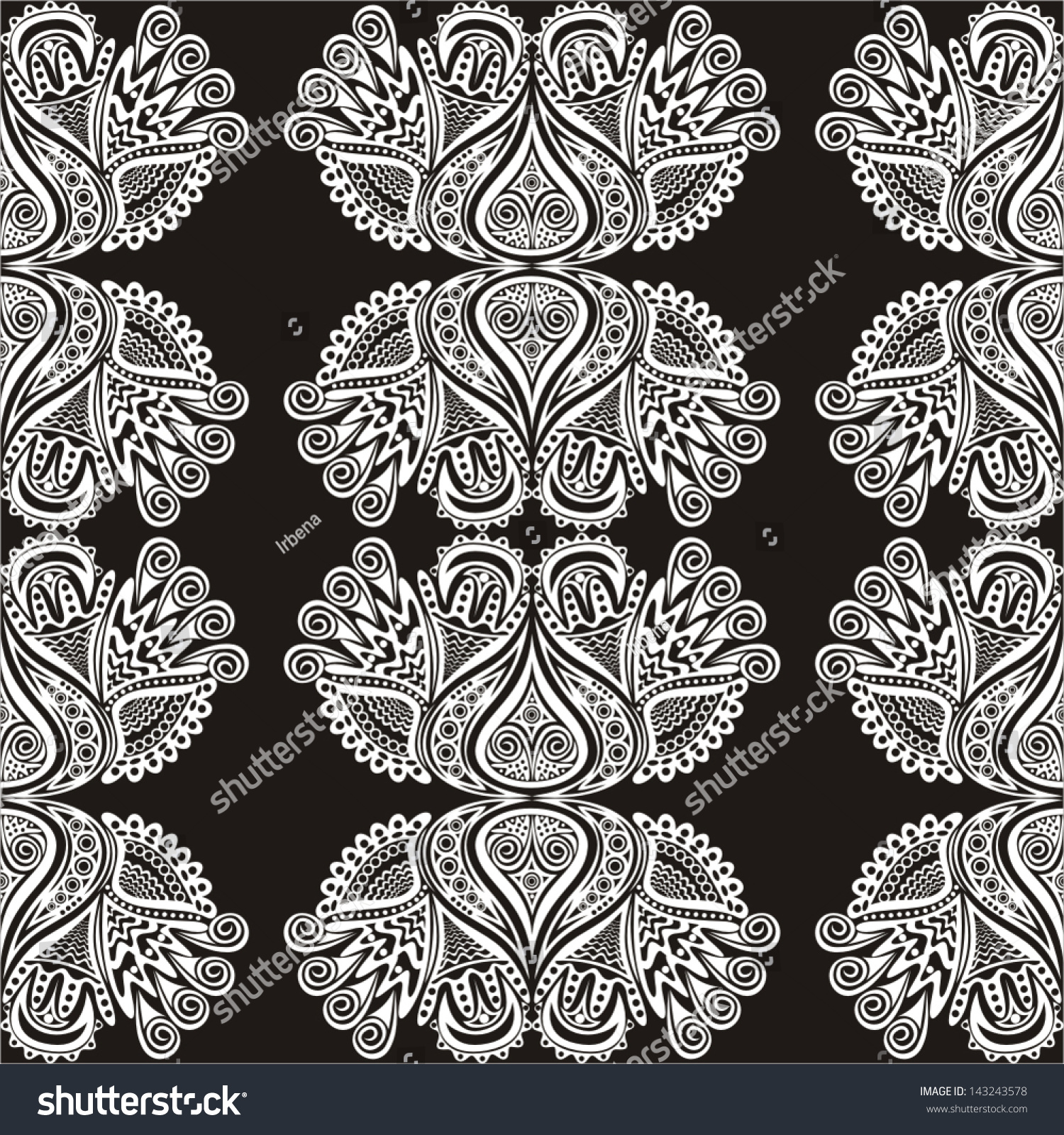 Nature Pattern Seamless Background Vector Illustration Stock Vector ...