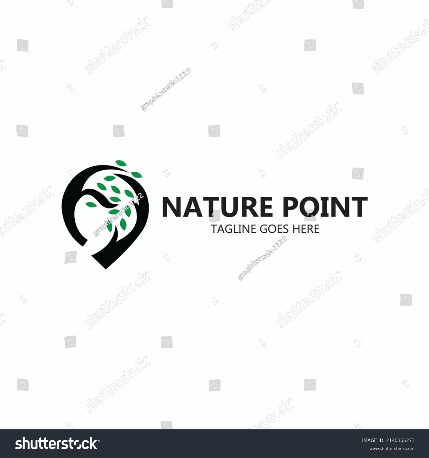 Nature Point Logo Design Template Vector Stock Vector (Royalty Free ...