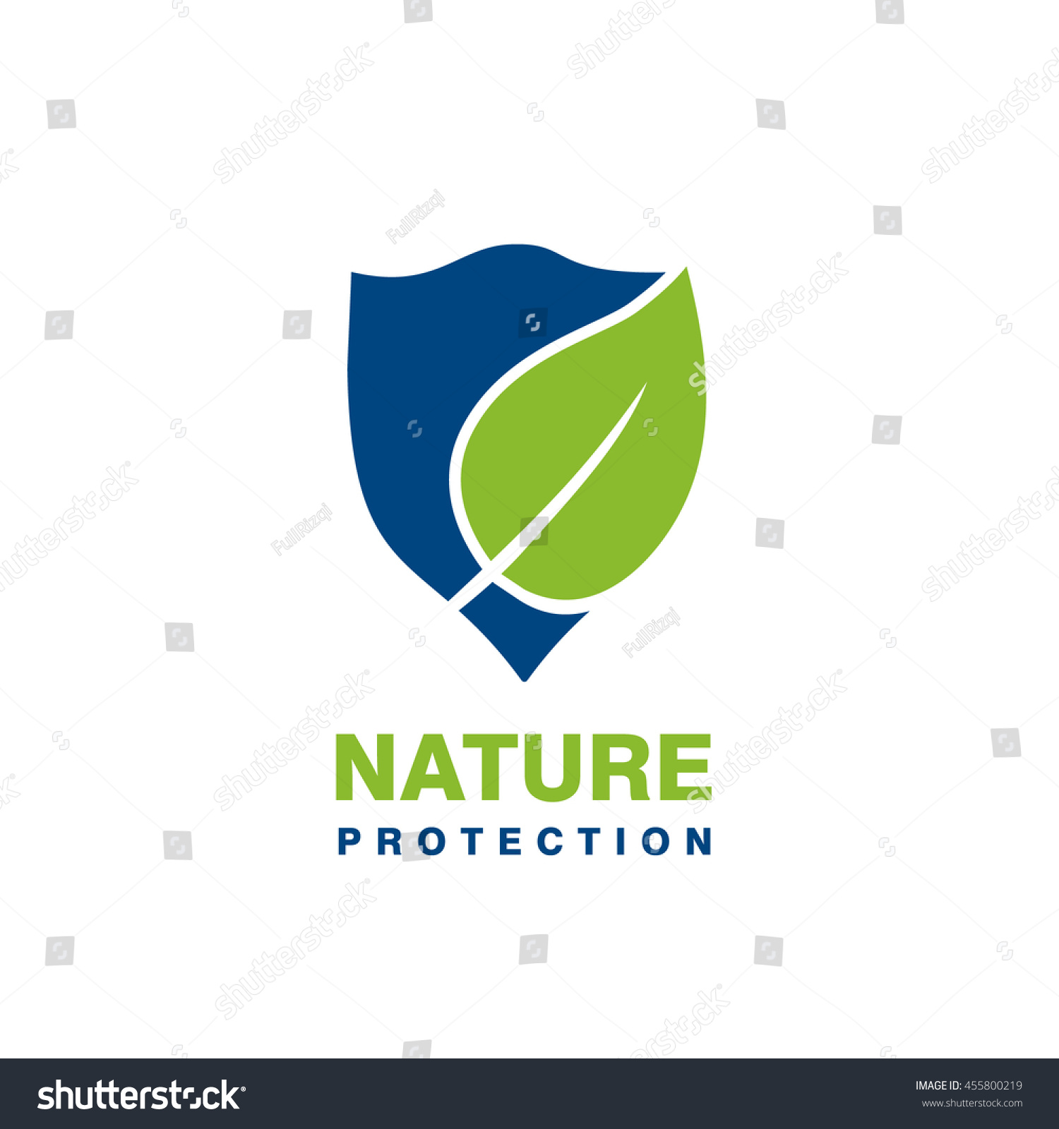 Nature Protection Logo: vector de stock (libre de regalías) 455800219 ...