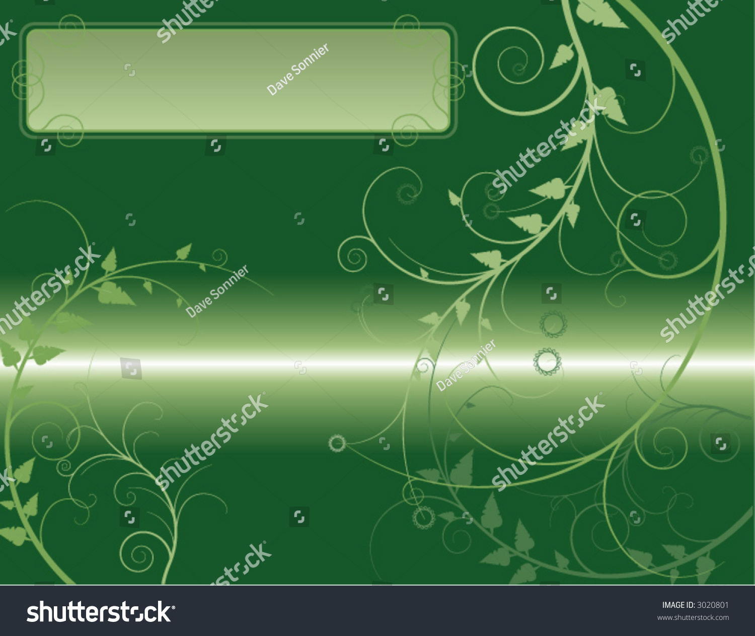 Naturethemed Background Text Box Design Element Stock Vector 3020801 ...