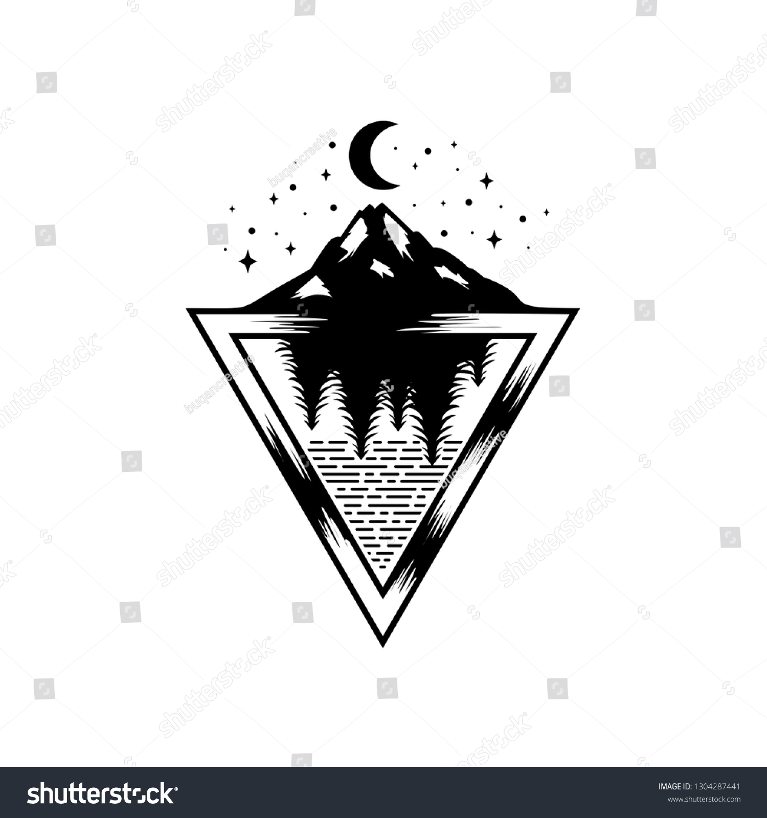 Nature Triangle Illustration Vector Download Stock Vector (Royalty Free ...