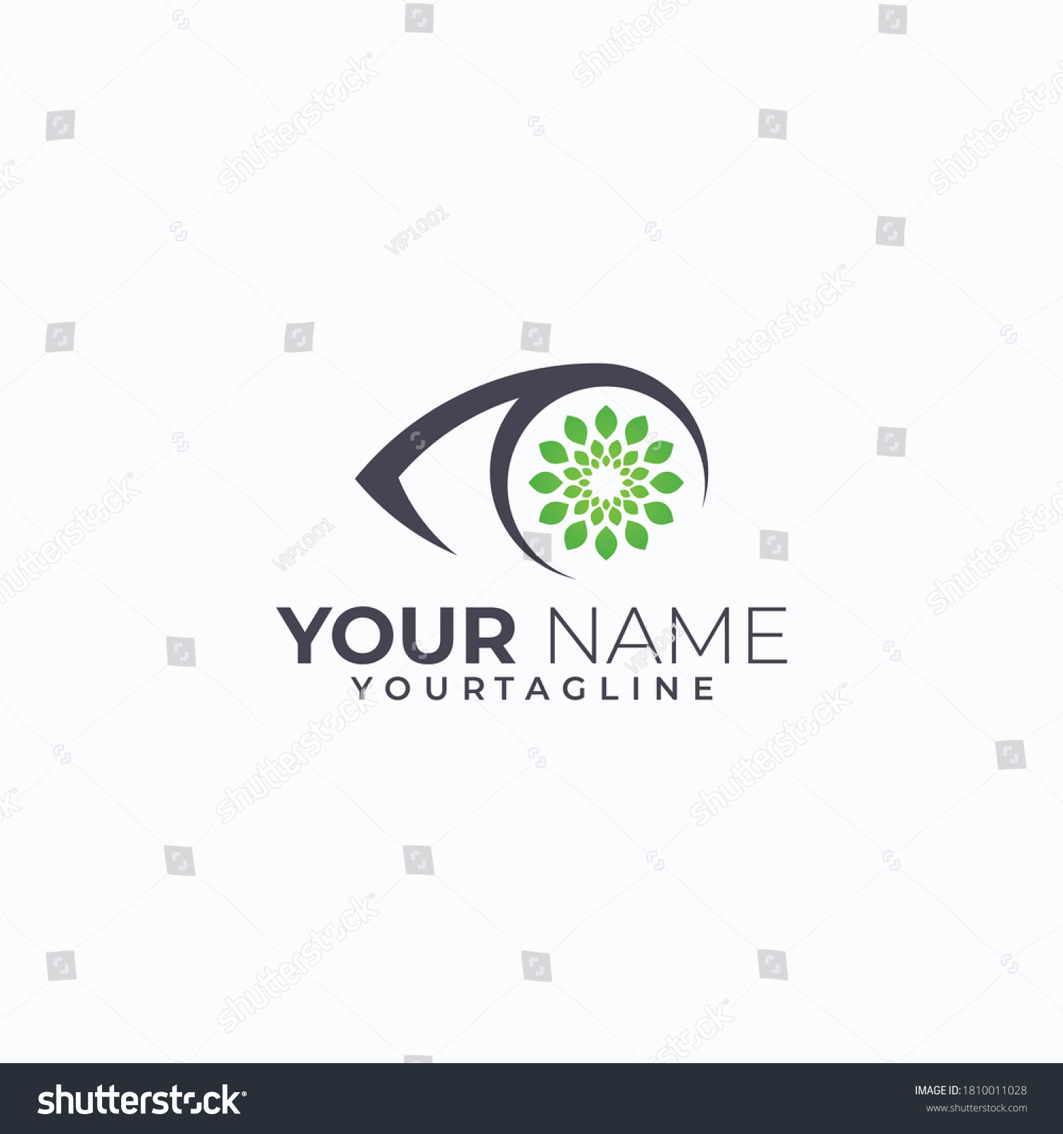 Nature Vision Logo Icon Vector Isolated Stock Vector (Royalty Free ...